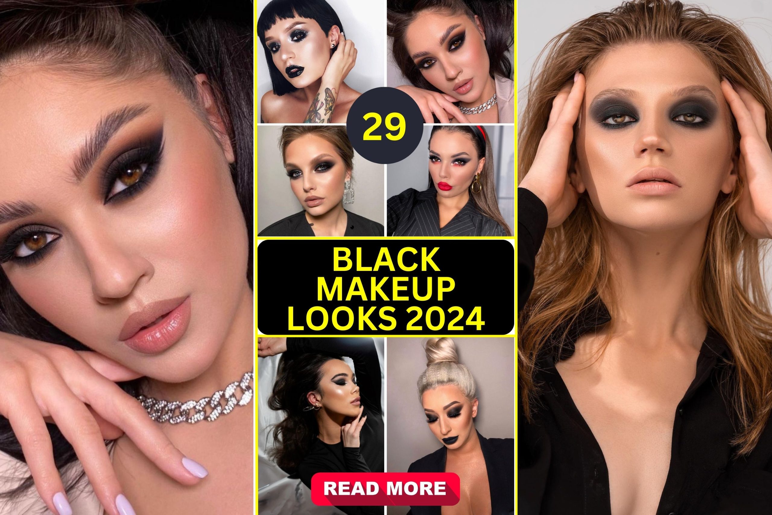29 Black Makeup Looks to Inspire Your 2024 Style – Bold & Timeless - divagaze.com