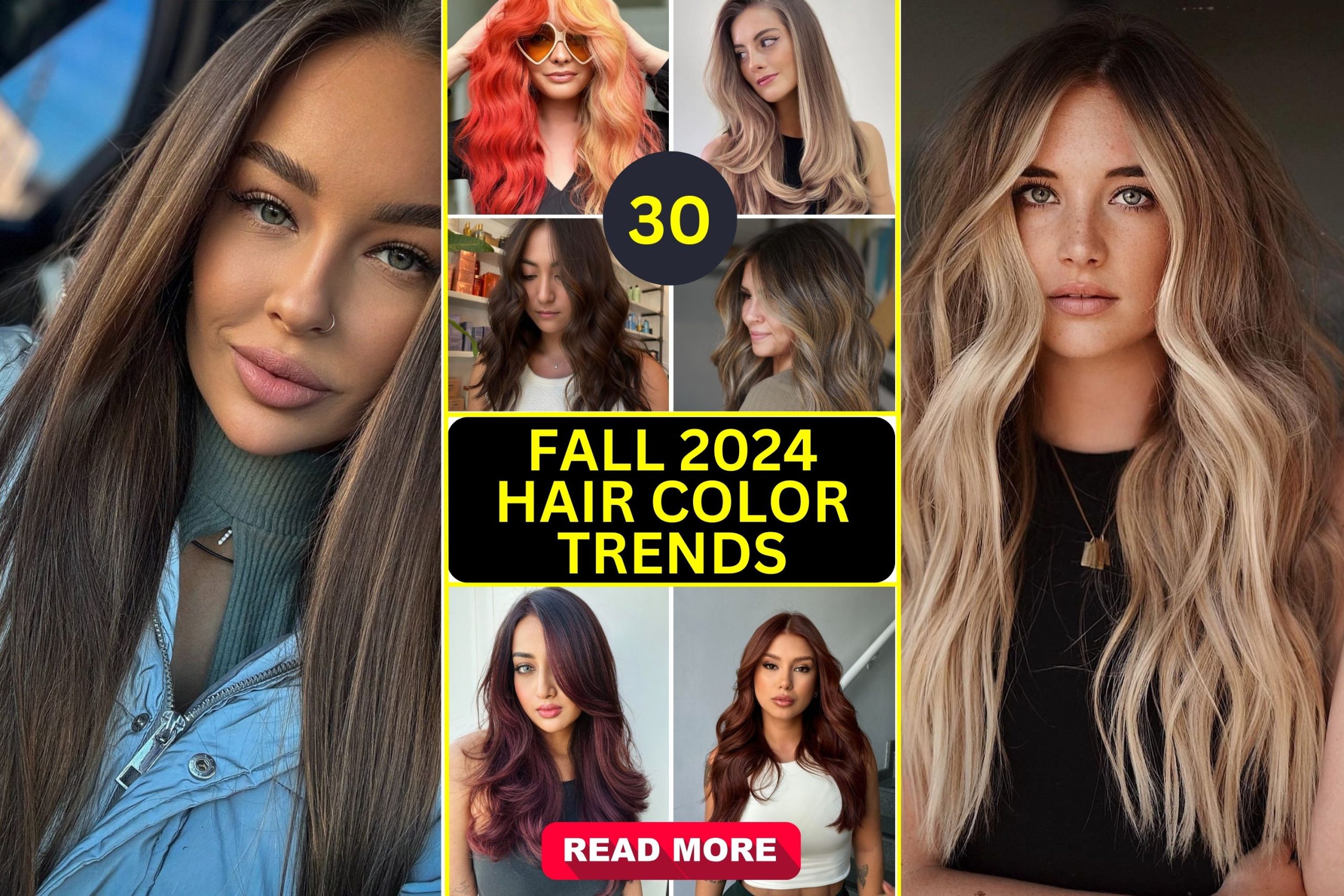 30 Fall Hair Color Trends: From Brunette Elegance to Bold Blonde Highlights - divagaze.com