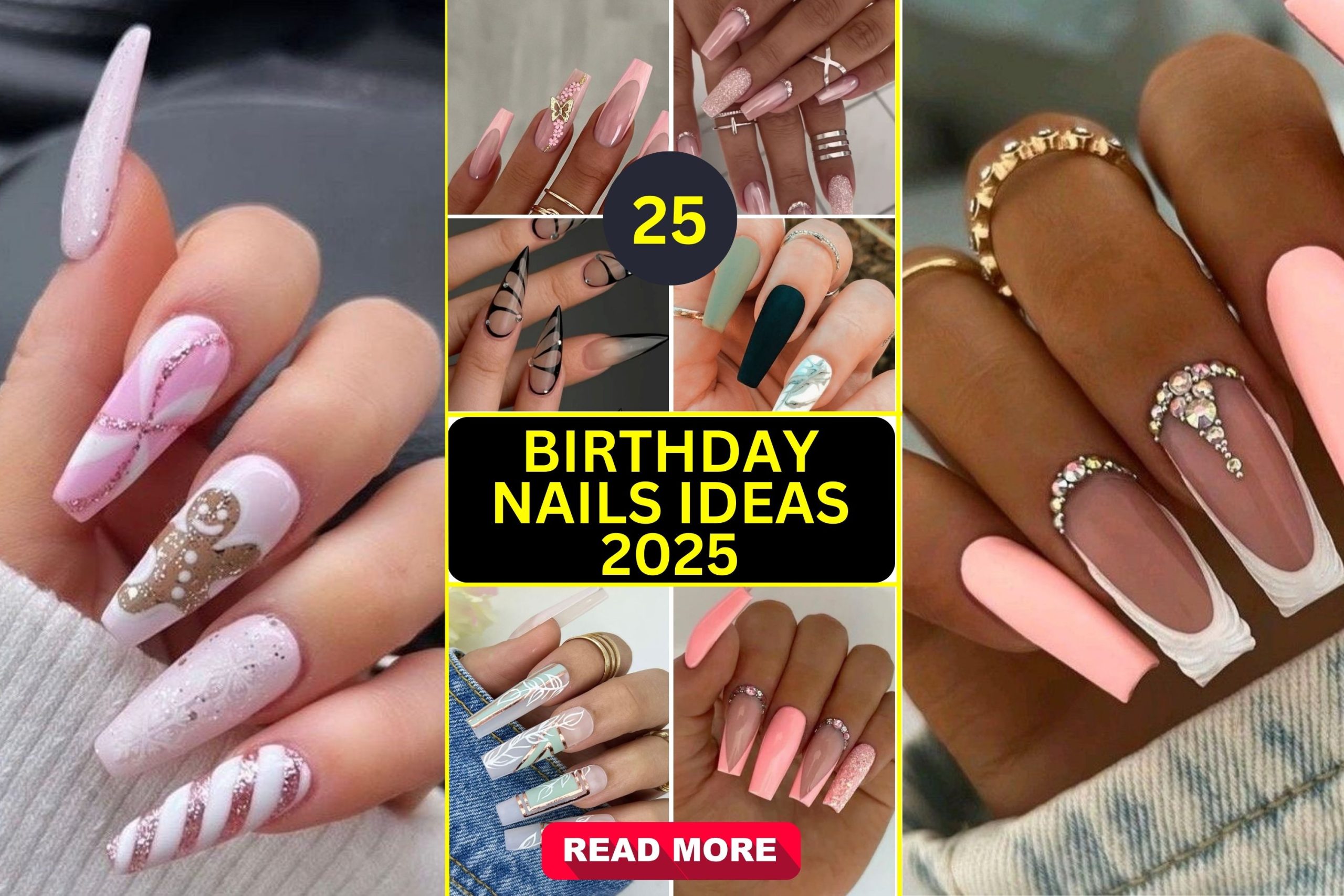 25 Birthday Nails Ideas 2025: Trendy Designs to Elevate Your Celebration! - divagaze.com