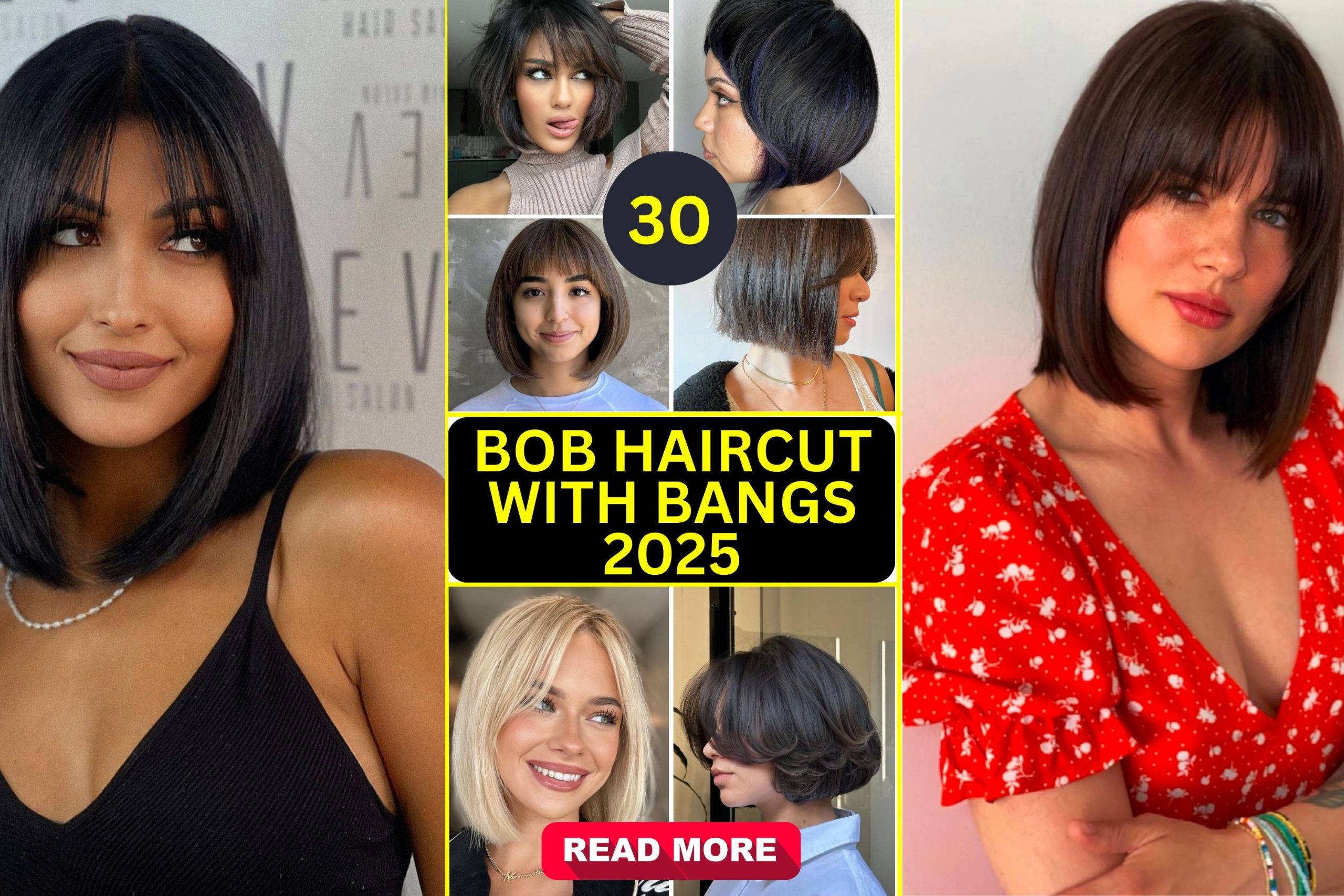 30 Bob Haircut with Bangs 2025: The Most Stylish and Trendy Looks for Every Face Shape and Hair ...
