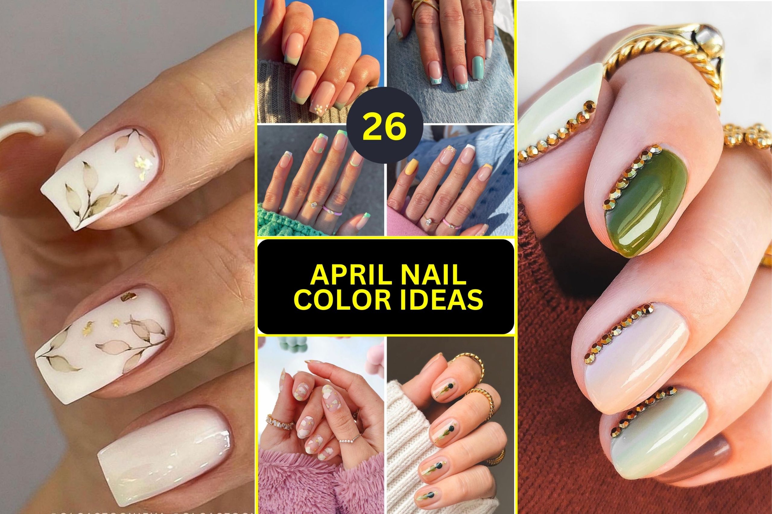 Spring Charm: 26 April Nail Color Ideas
