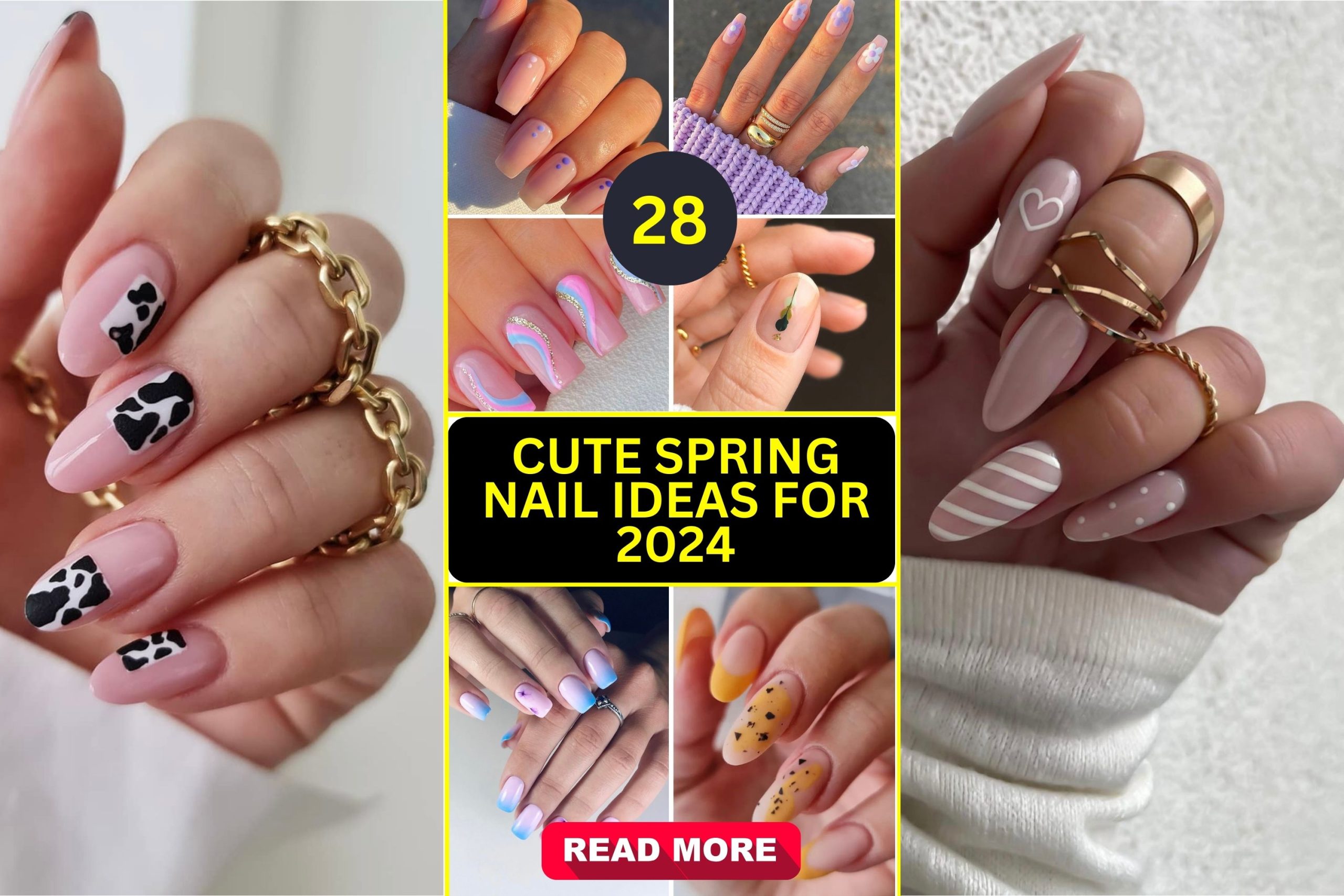 Fresh and Fabulous: 28 Must-Try Cute Spring Nail Ideas for 2024