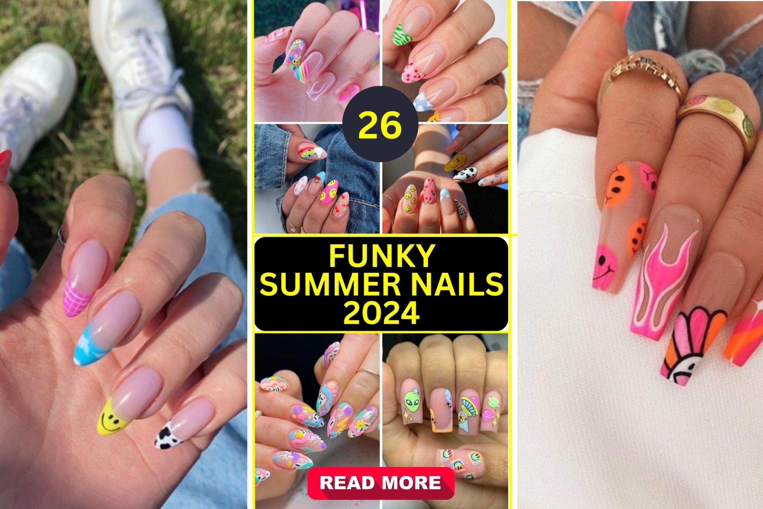 Discover 26 Funky Summer Nails 2024 - Top Trendy Styles for You ...