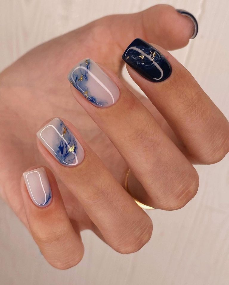 Embracing Serenity and Style: The Guide to Blue Spring Nails - divagaze.com