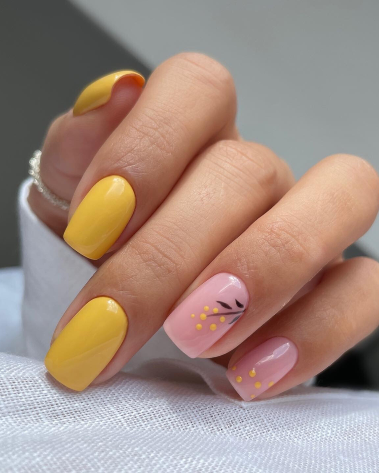 Sunshine at Your Fingertips: Trendsetting Yellow Spring Nails to ...