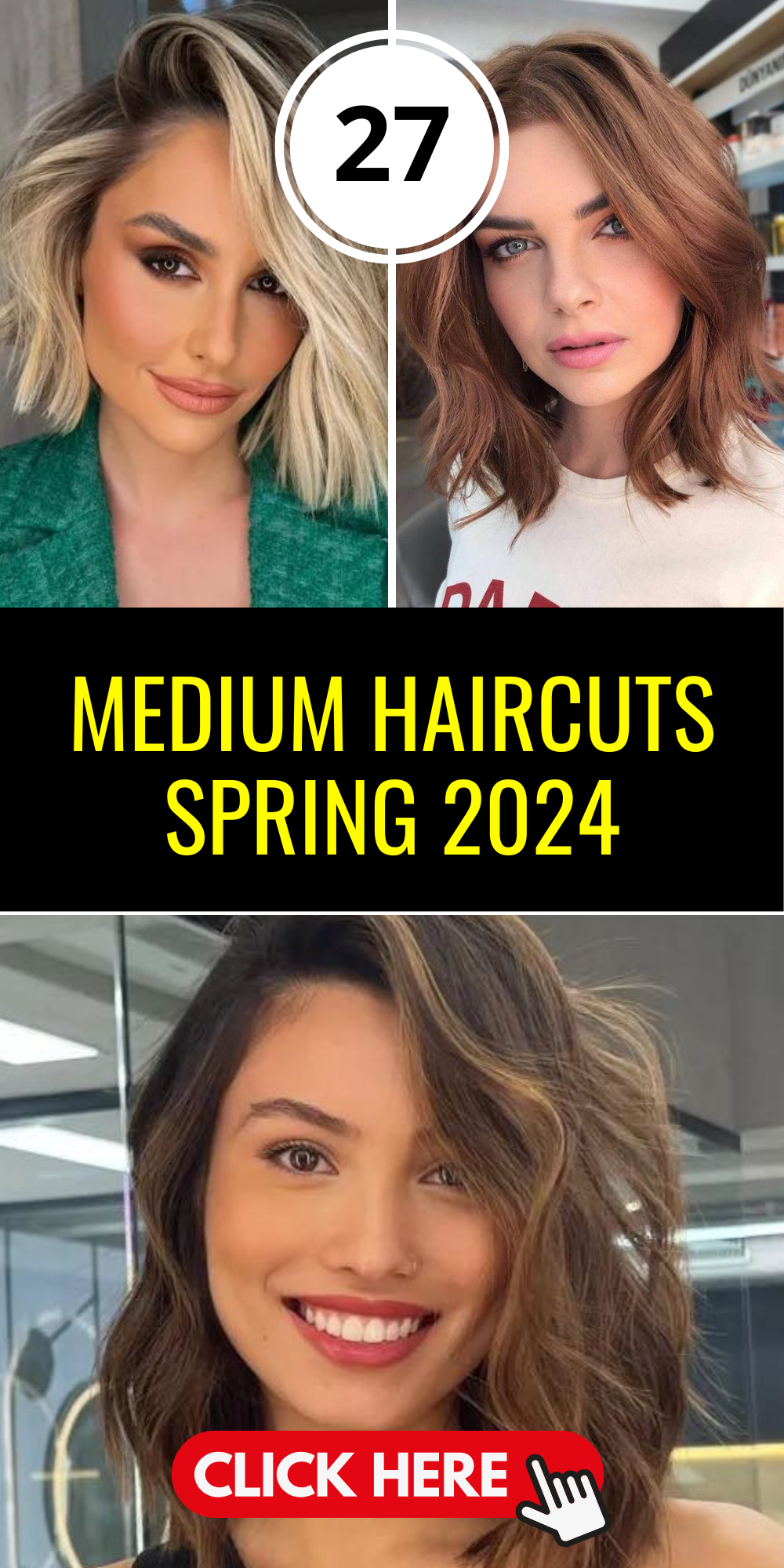 27 Trendy Medium Haircuts for Spring 2024: Discover Your New Look ...