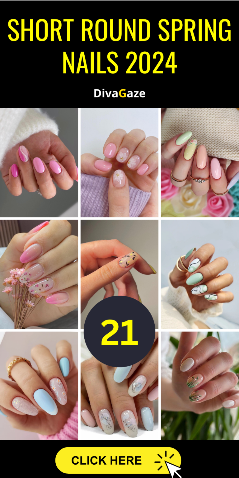 Spring Reimagined: Short Round Spring Nails 2024 – The Ultimate Guide ...