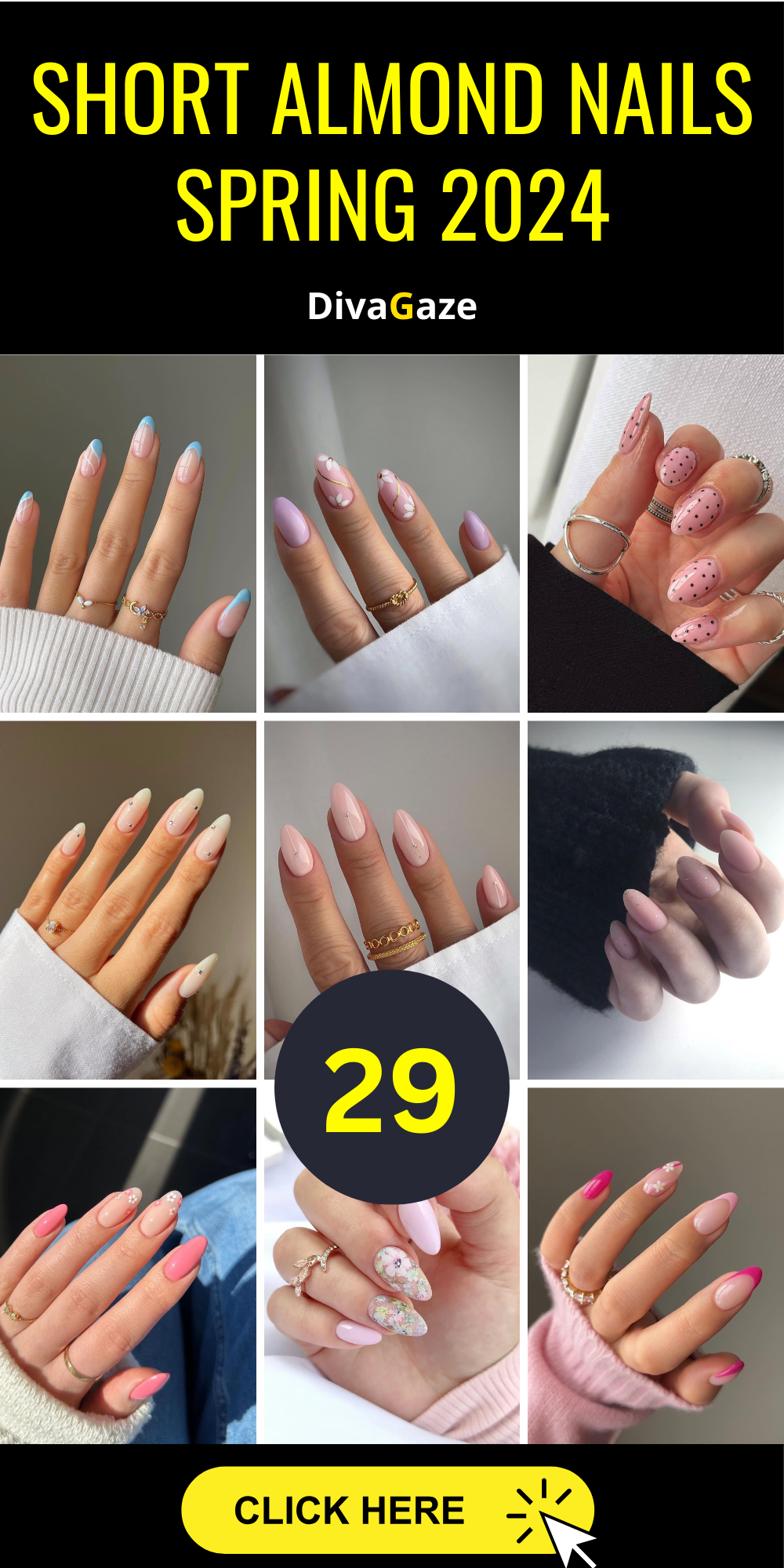 Embracing Elegance and Whimsy: Short Almond Nails Spring 2024 Trends ...