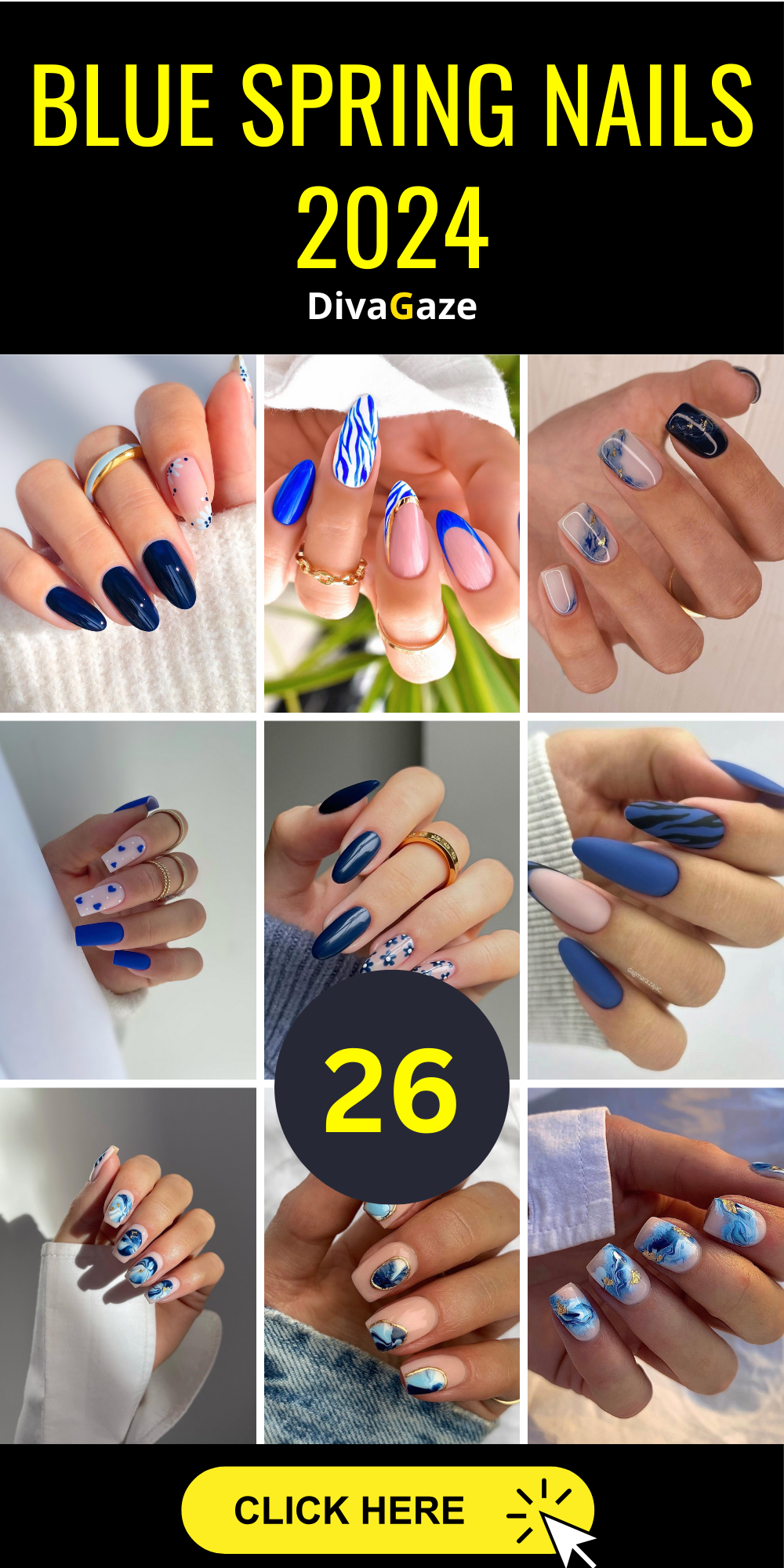 Embracing Serenity and Style: The Guide to Blue Spring Nails - divagaze.com