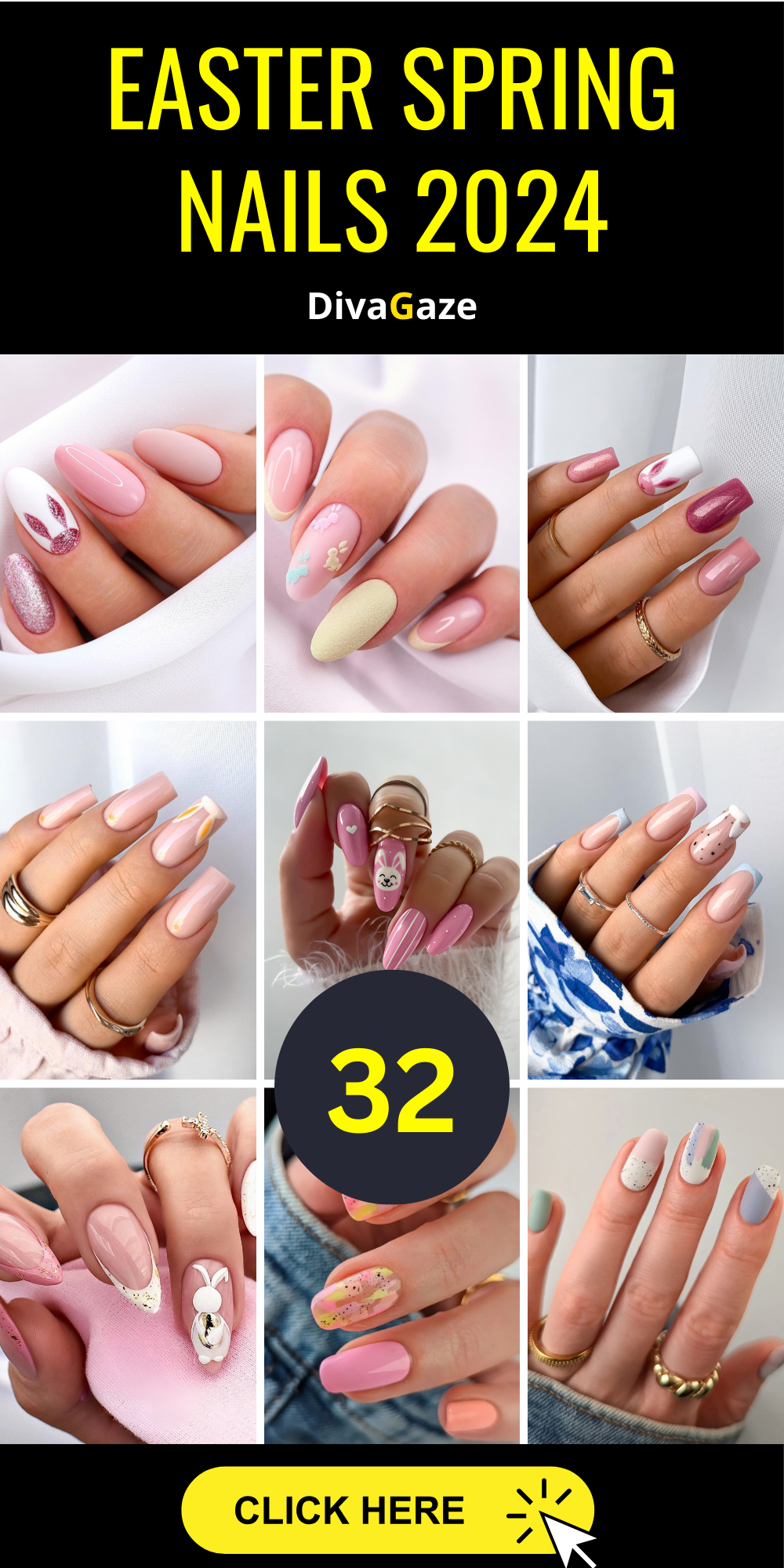 Easter Spring Nails: A Symphony of Pastel Elegance and Playful Designs ...