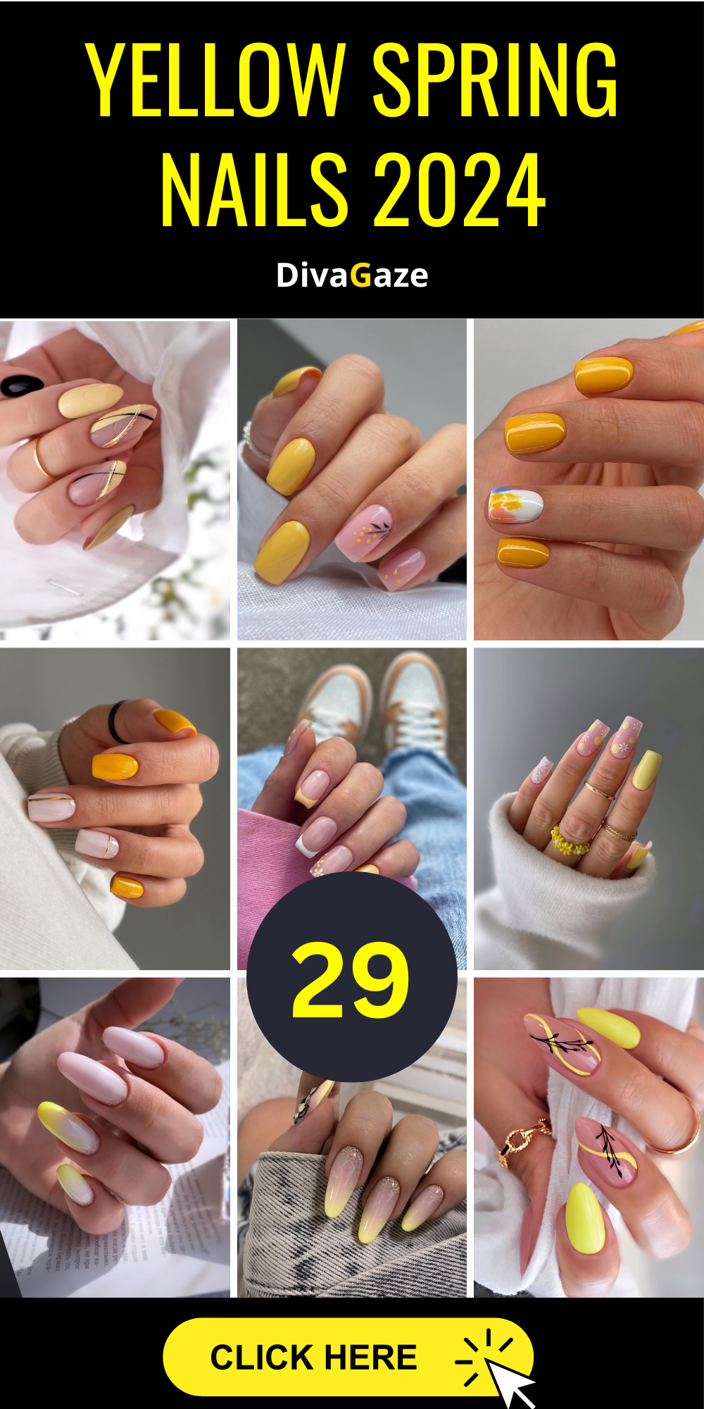 Sunshine at Your Fingertips: Trendsetting Yellow Spring Nails to ...