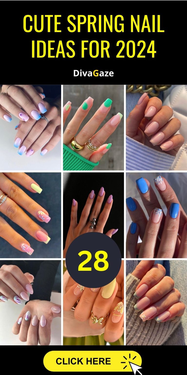 Fresh and Fabulous: 28 Must-Try Cute Spring Nail Ideas for 2024