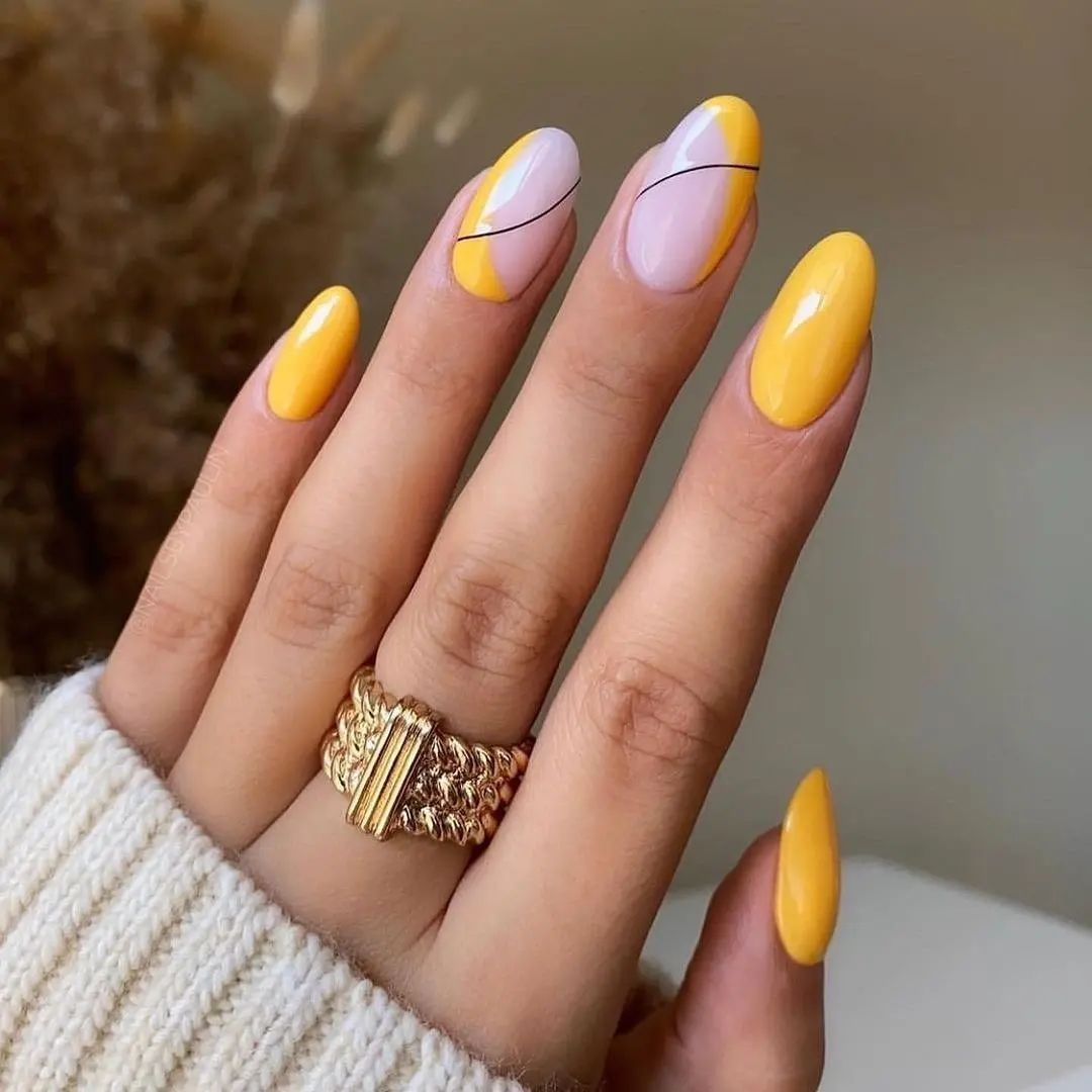 Sunshine at Your Fingertips: Trendsetting Yellow Spring Nails to ...