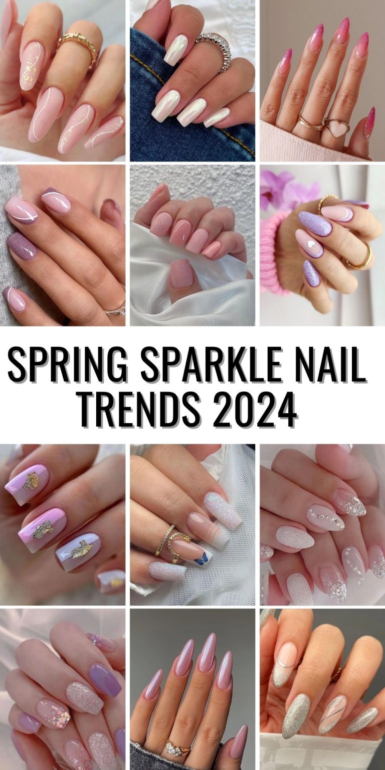 25 Dazzling Spring Sparkle Nail Trends to Elevate Your 2024 Style!