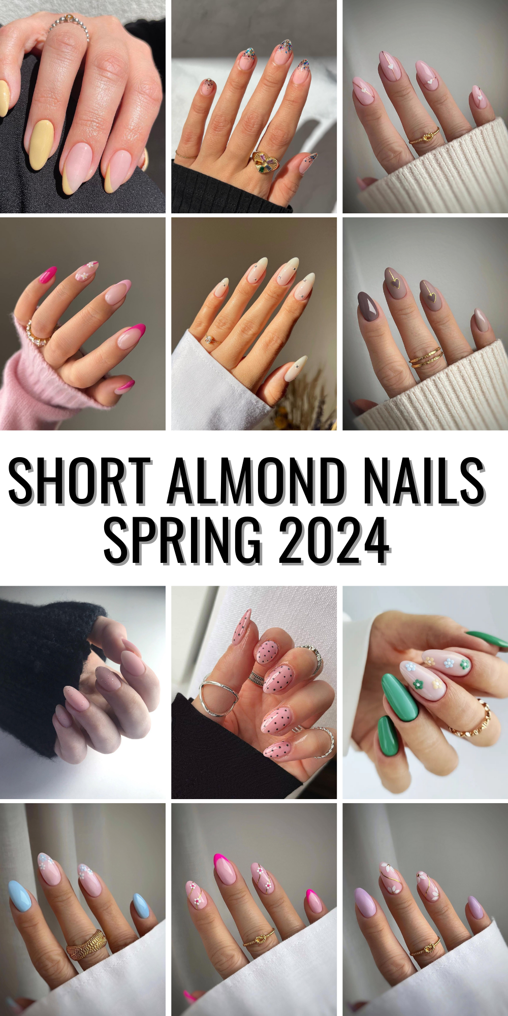 Embracing Elegance and Whimsy: Short Almond Nails Spring 2024 Trends ...
