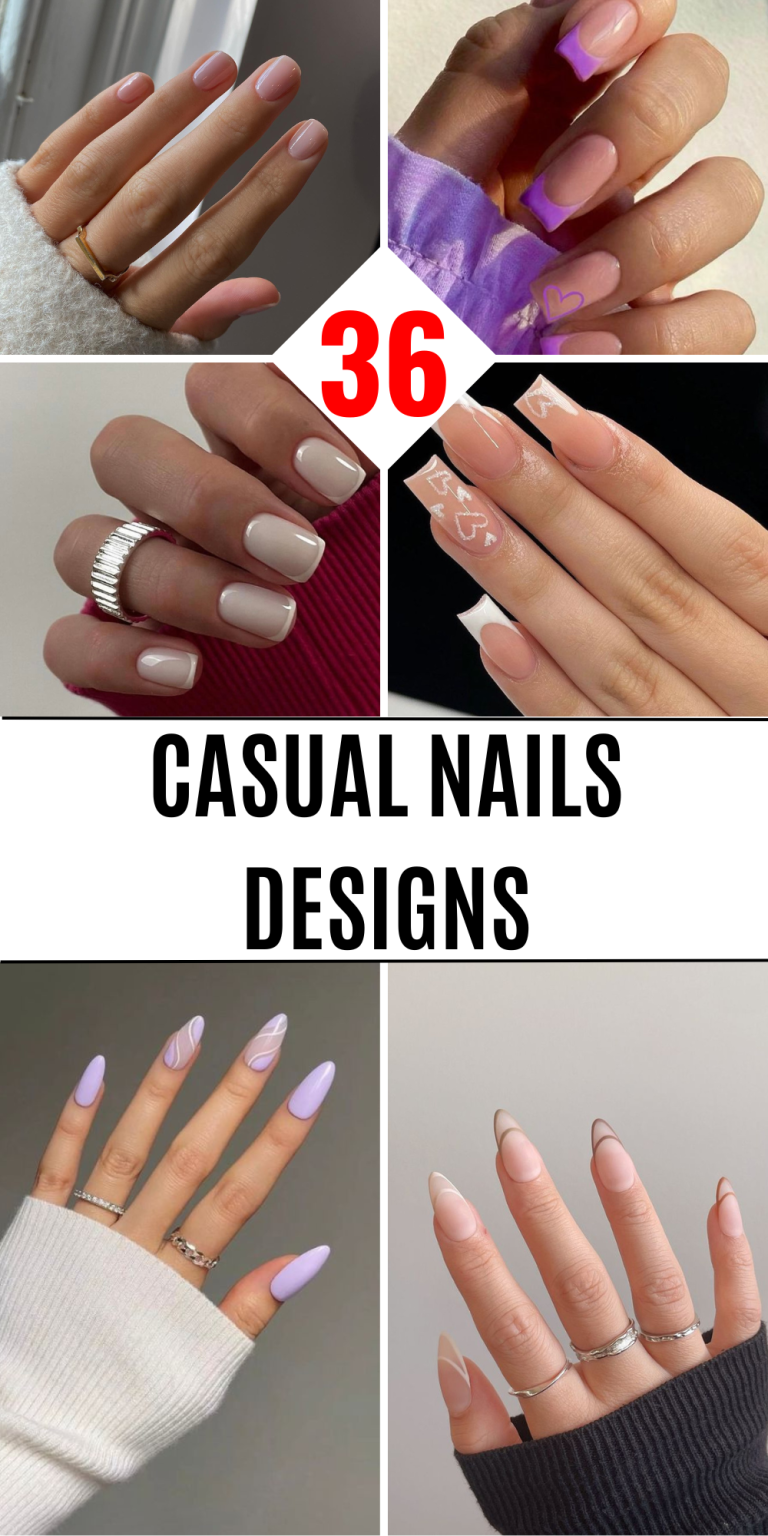 Discover Top 31 Casual Nail Designs 2024 - Elevate Your Daily Style!