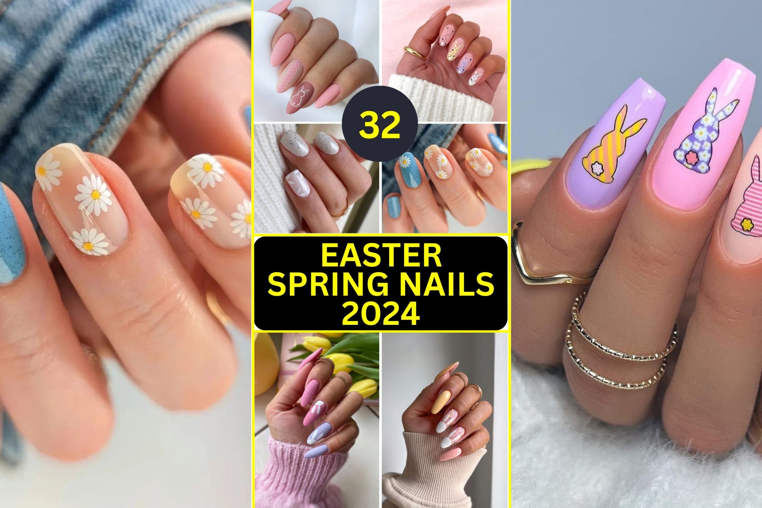 Easter Spring Nails: A Symphony of Pastel Elegance and Playful Designs ...
