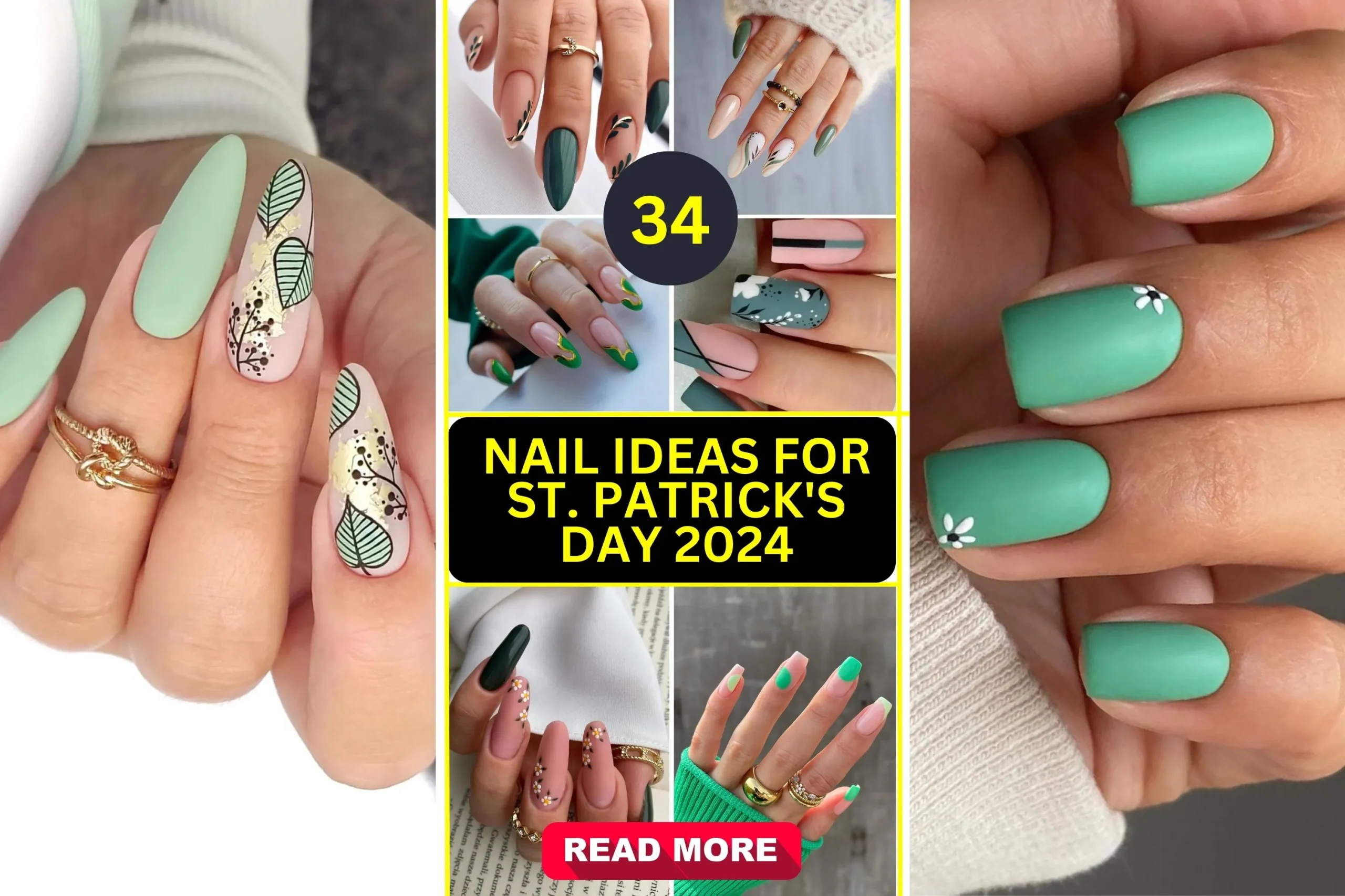 Top 34 Nail Ideas for St. Patrick's Day 2024: Unleash Festive Elegance!