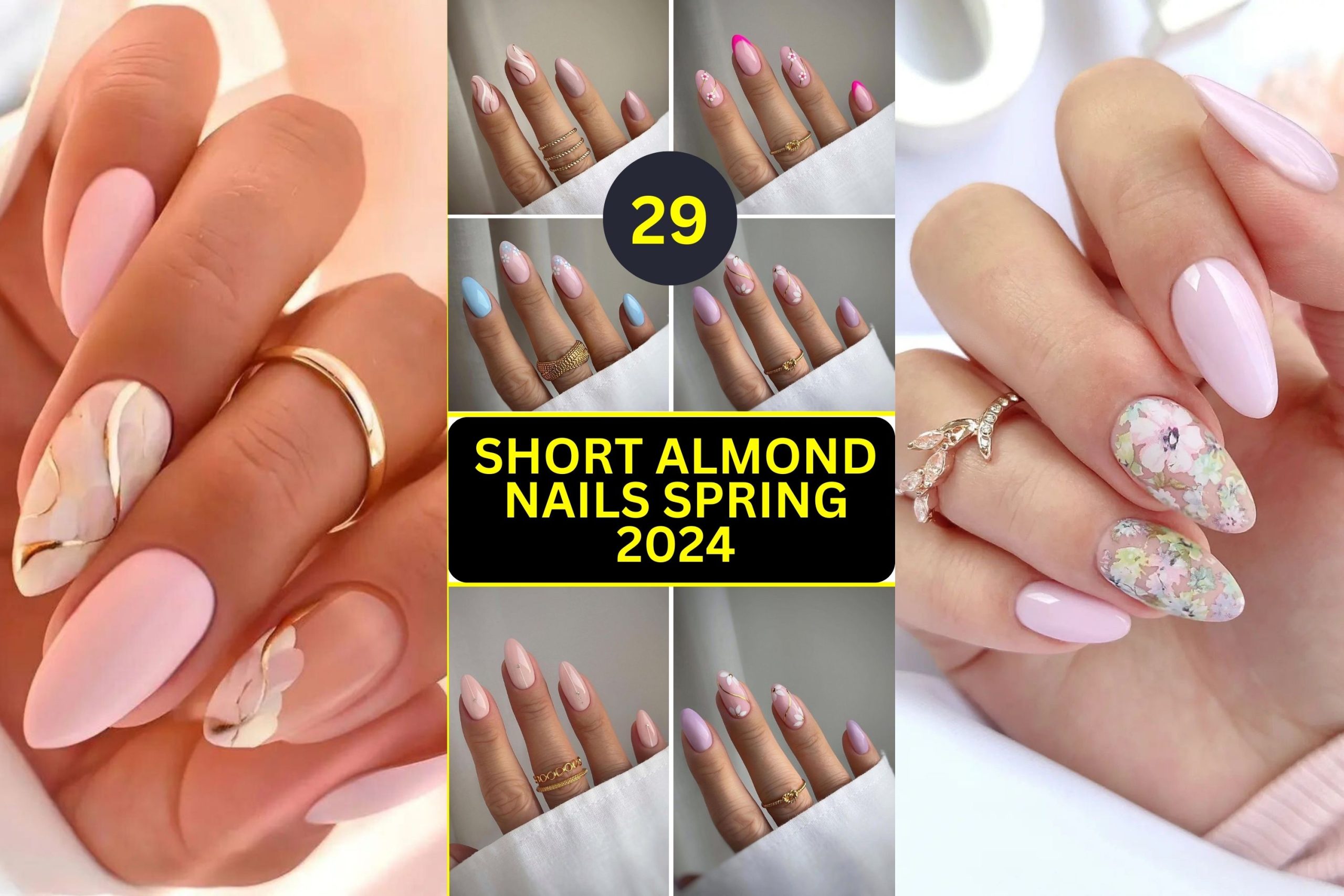 Embracing Elegance and Whimsy: Short Almond Nails Spring 2024 Trends ...