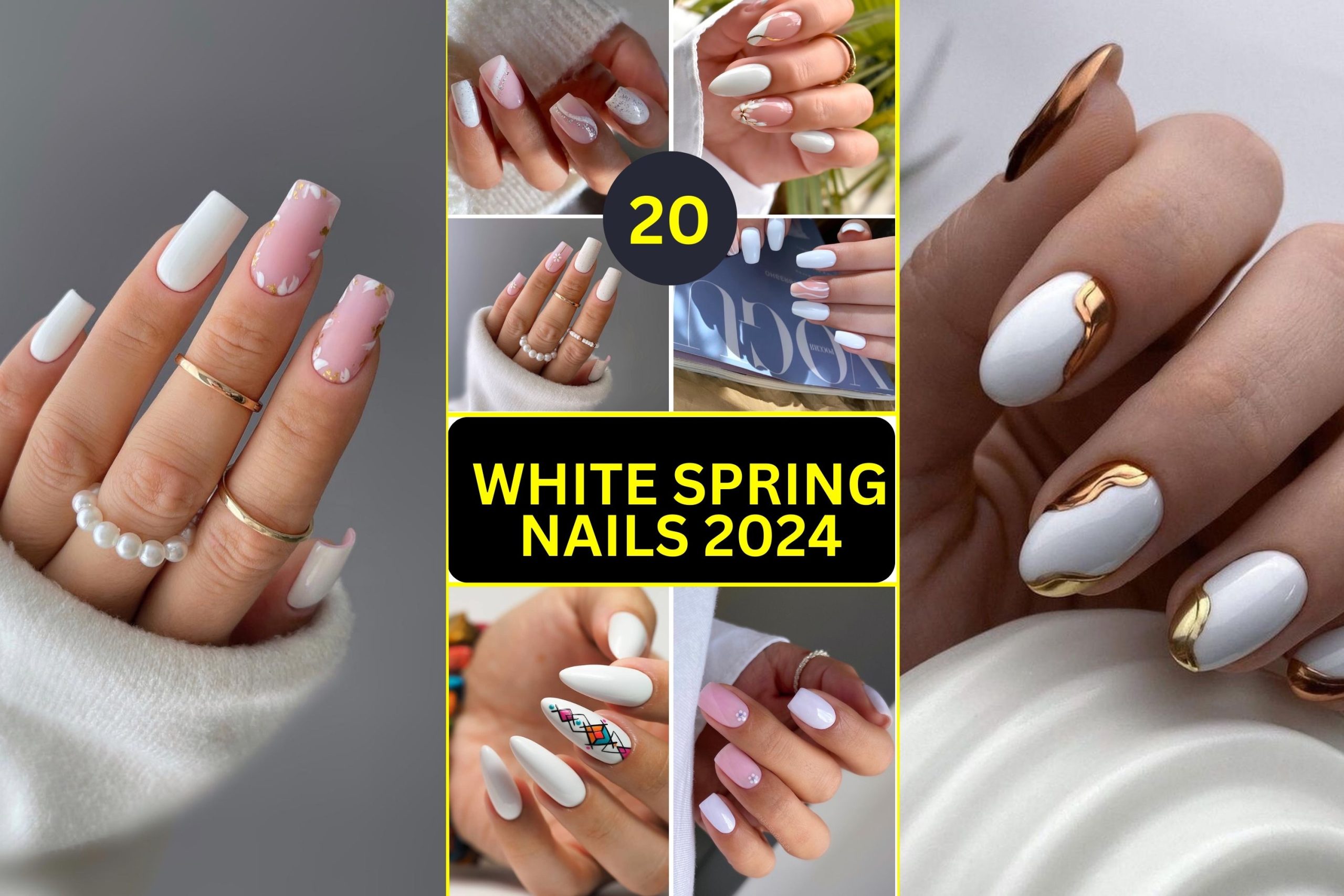 White Spring Nails: Embracing the Season's Purest Trend - divagaze.com