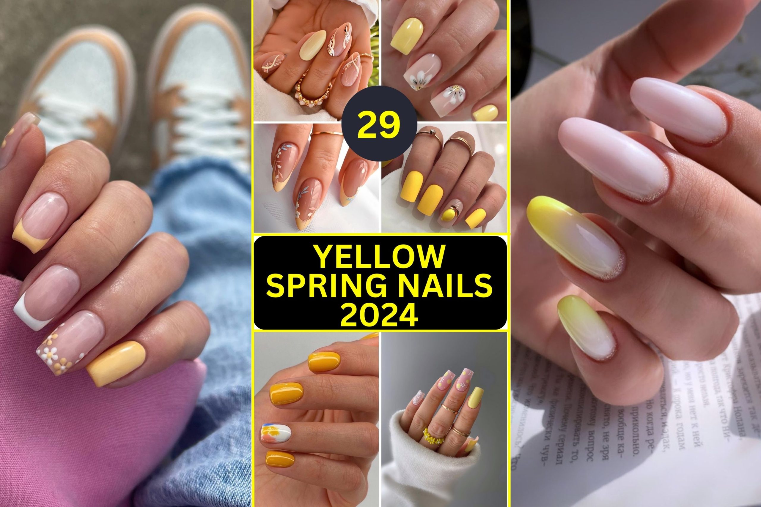 Sunshine at Your Fingertips: Trendsetting Yellow Spring Nails to ...
