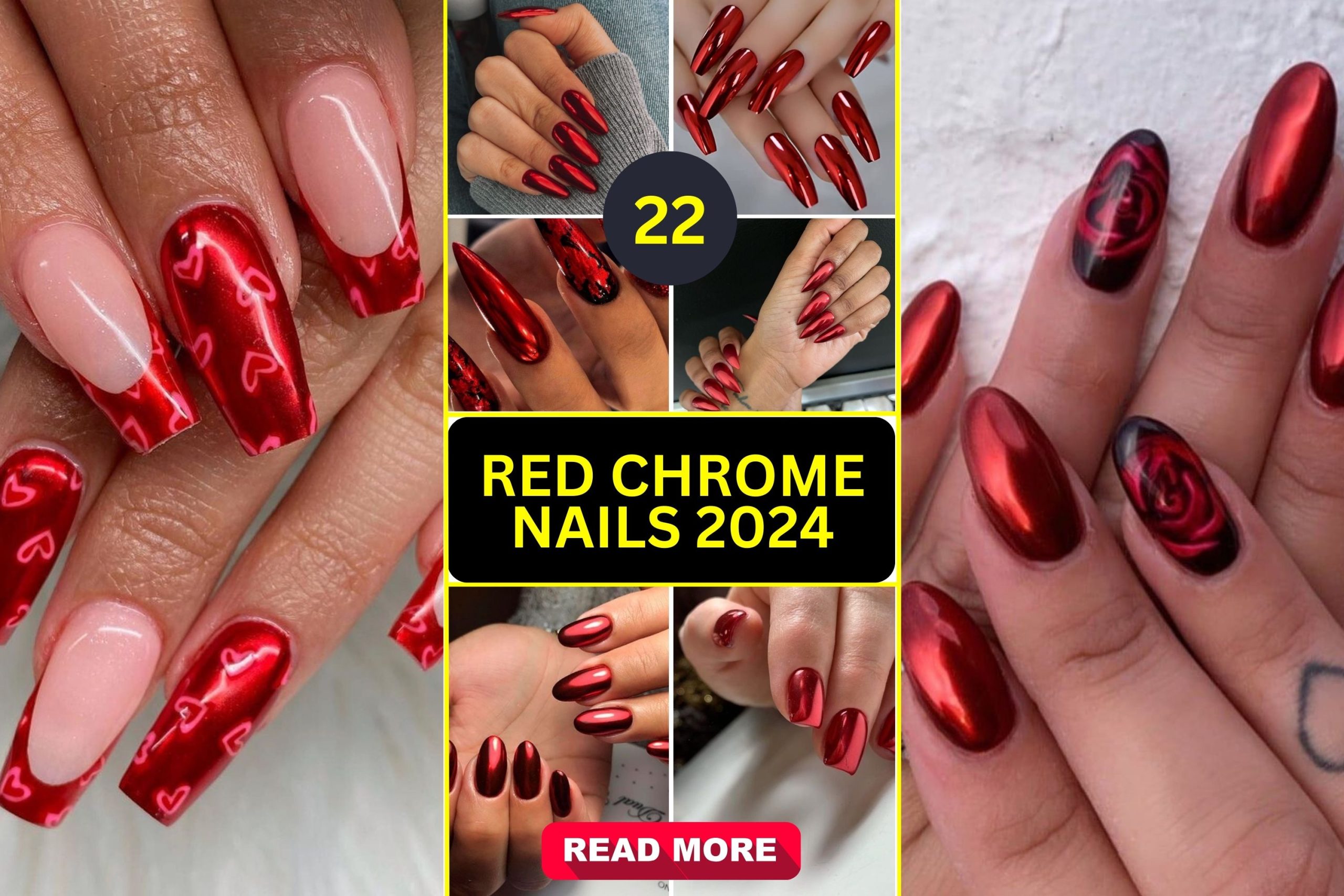 Top 27 Red Chrome Nail Styles - Dazzle with Trendy Manicures ...