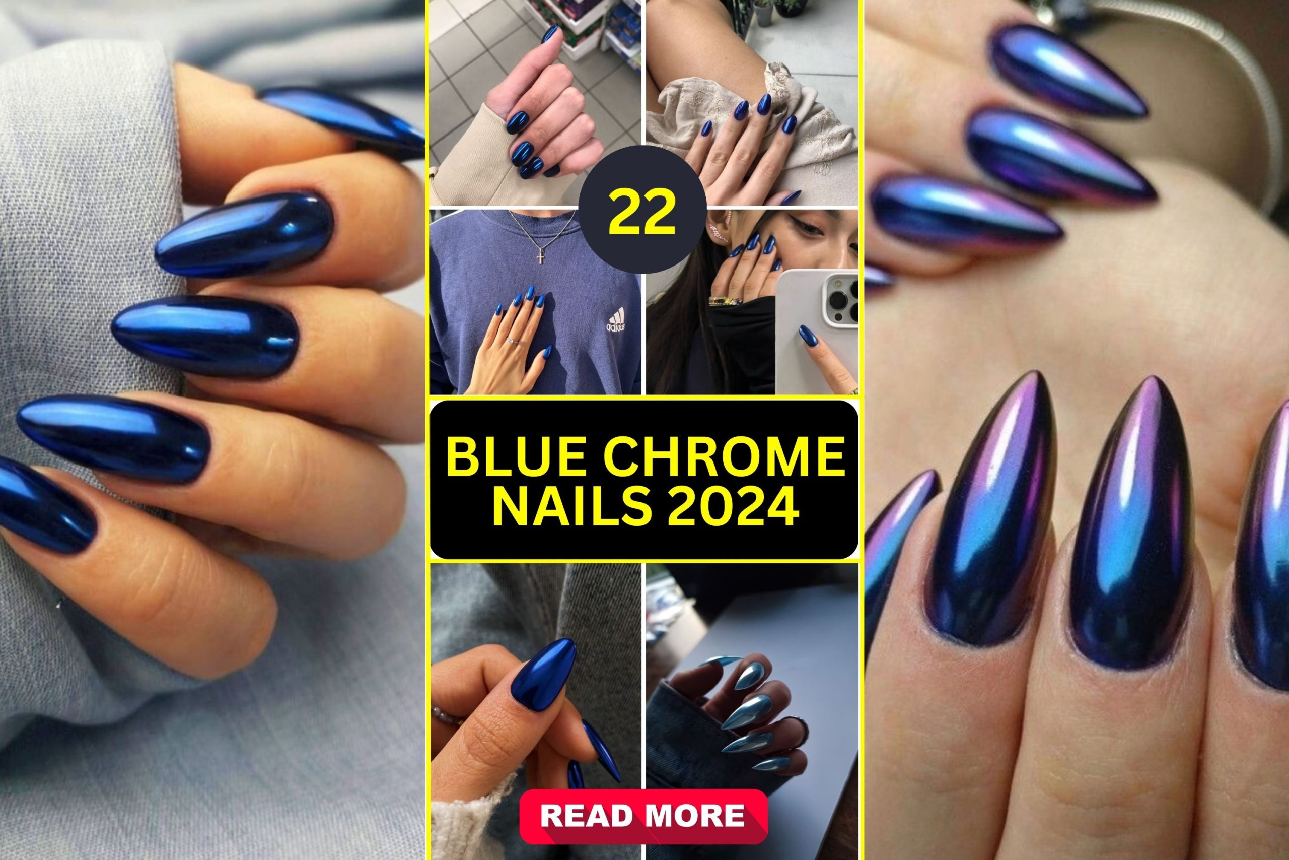 Top 26 Blue Chrome Nails: Dazzle with Trendy Shades & Designs ...