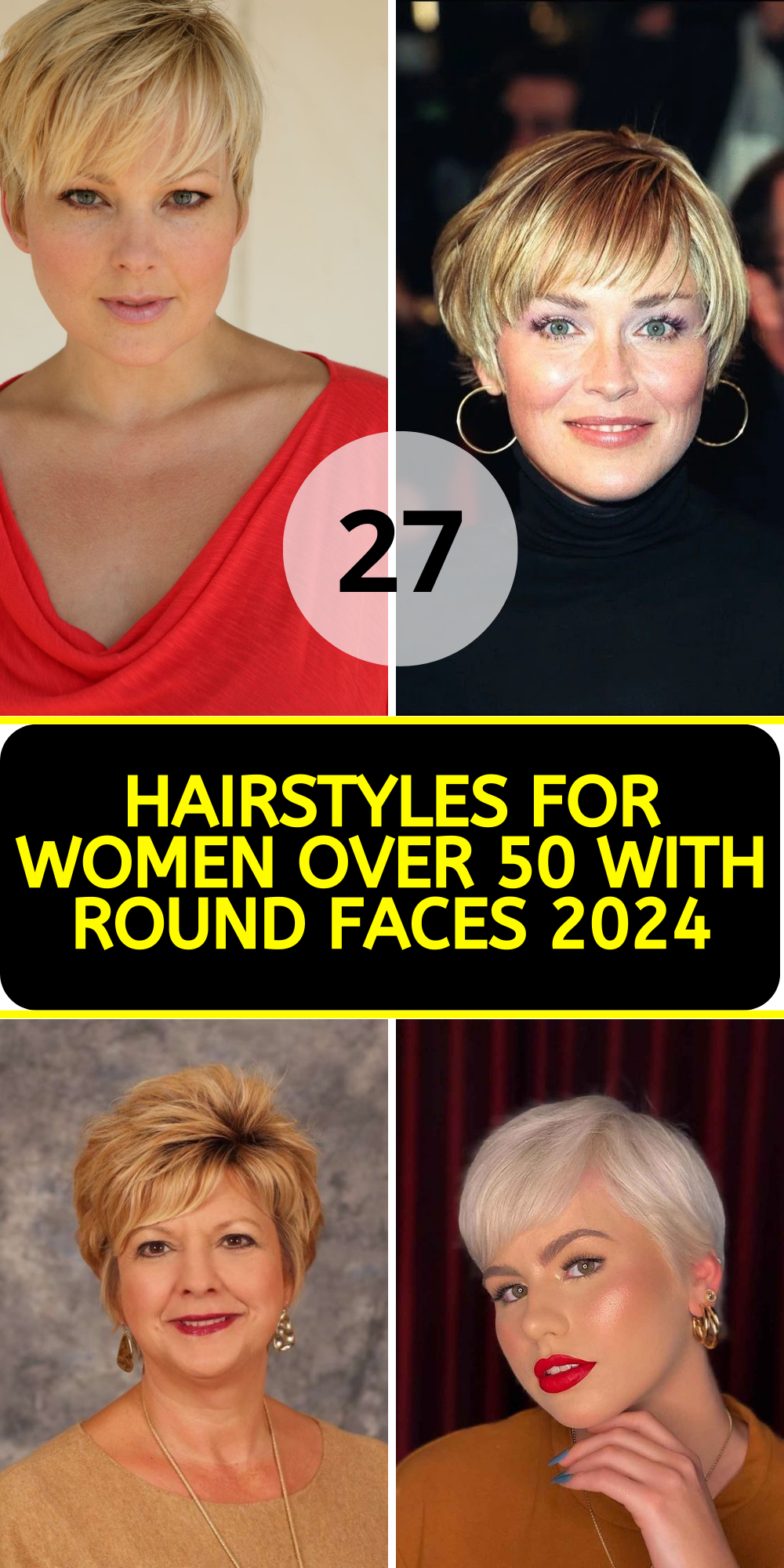 Chic 2024 Guide: 27 Hairstyles for Women Over 50 With Round Faces ...