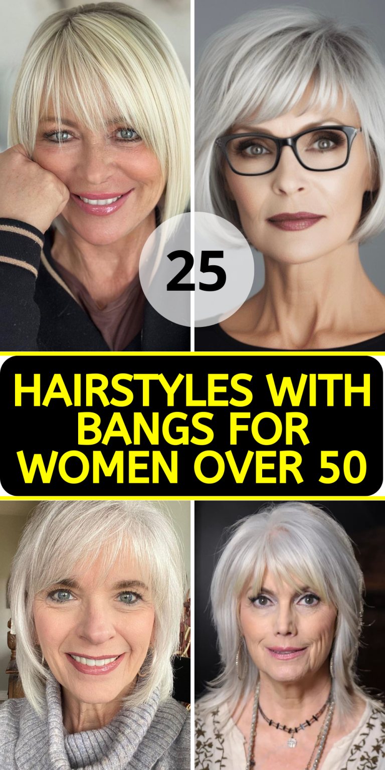 Top 25 Hairstyles with Bangs for Women Over 50: Ageless Chic - divagaze.com