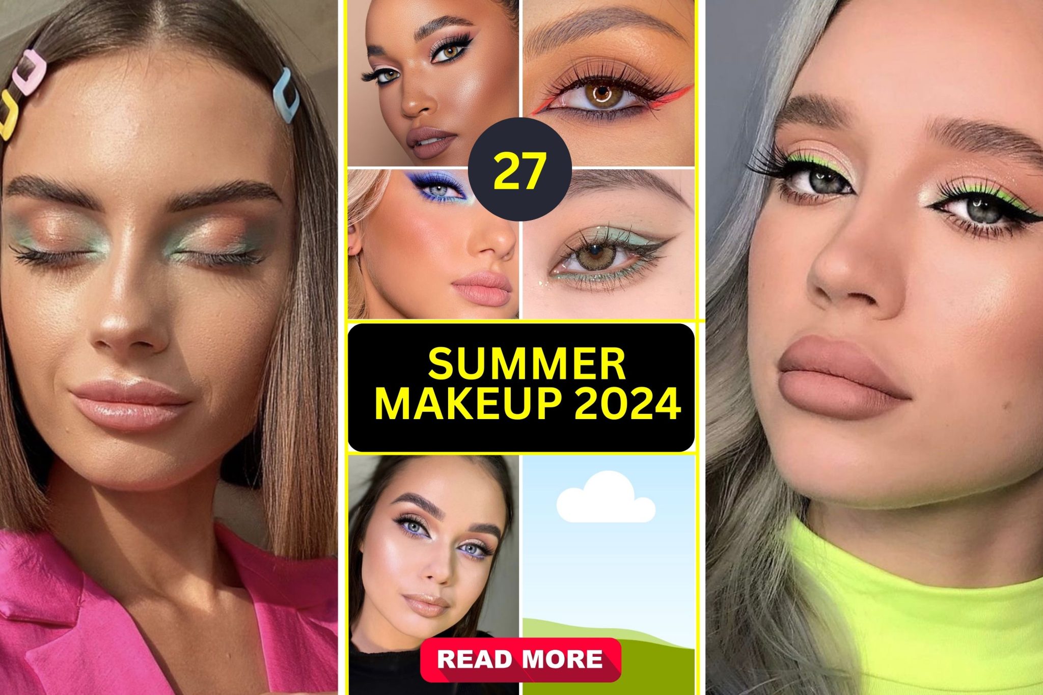 27 Summer Makeup 2024 Trends: Natural Glow to Neon Pop - Get Inspired ...