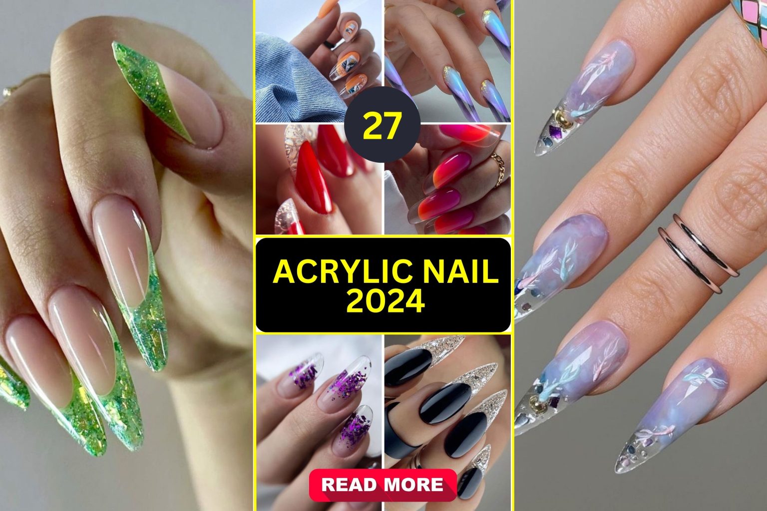 Top 27 Acrylic Nail Trends 2024: Chic Designs for Every Style ...