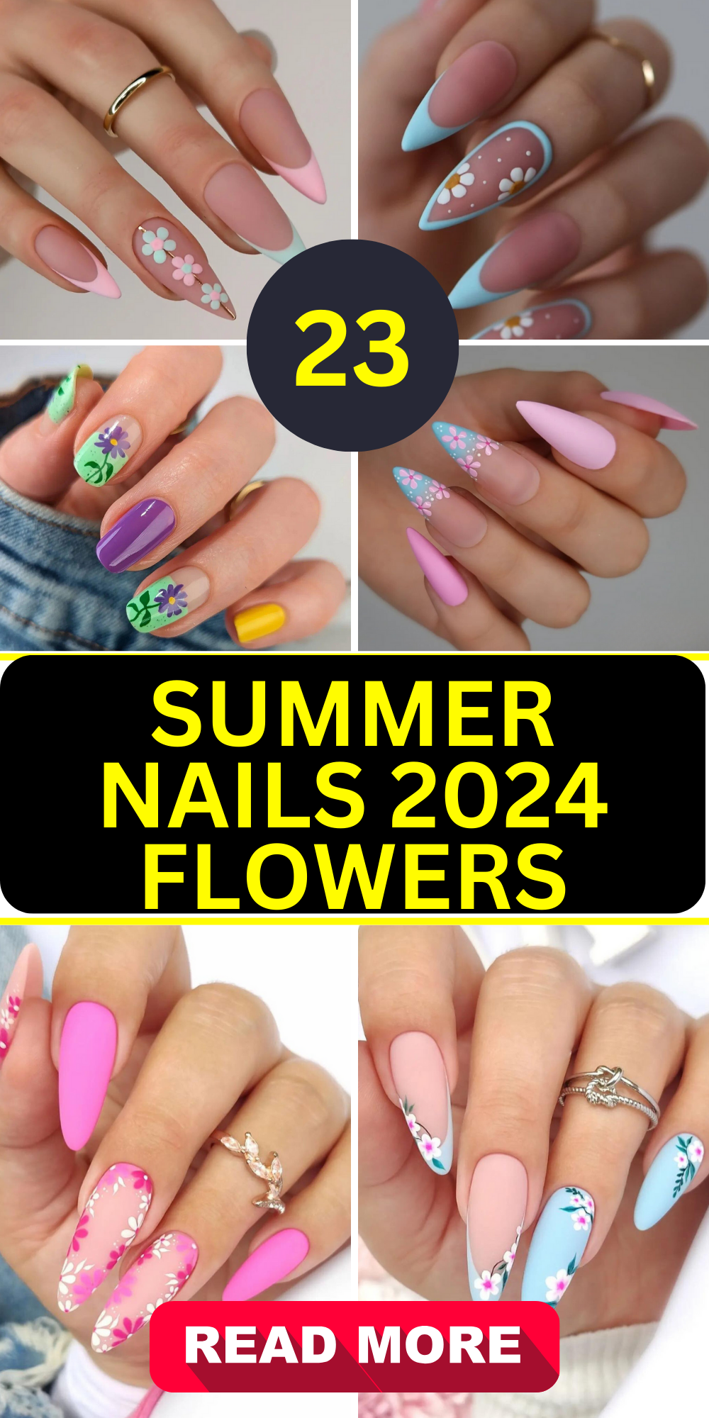 23 Summer Nails 2024: Flowers & Trends to Blossom Your Style - divagaze.com