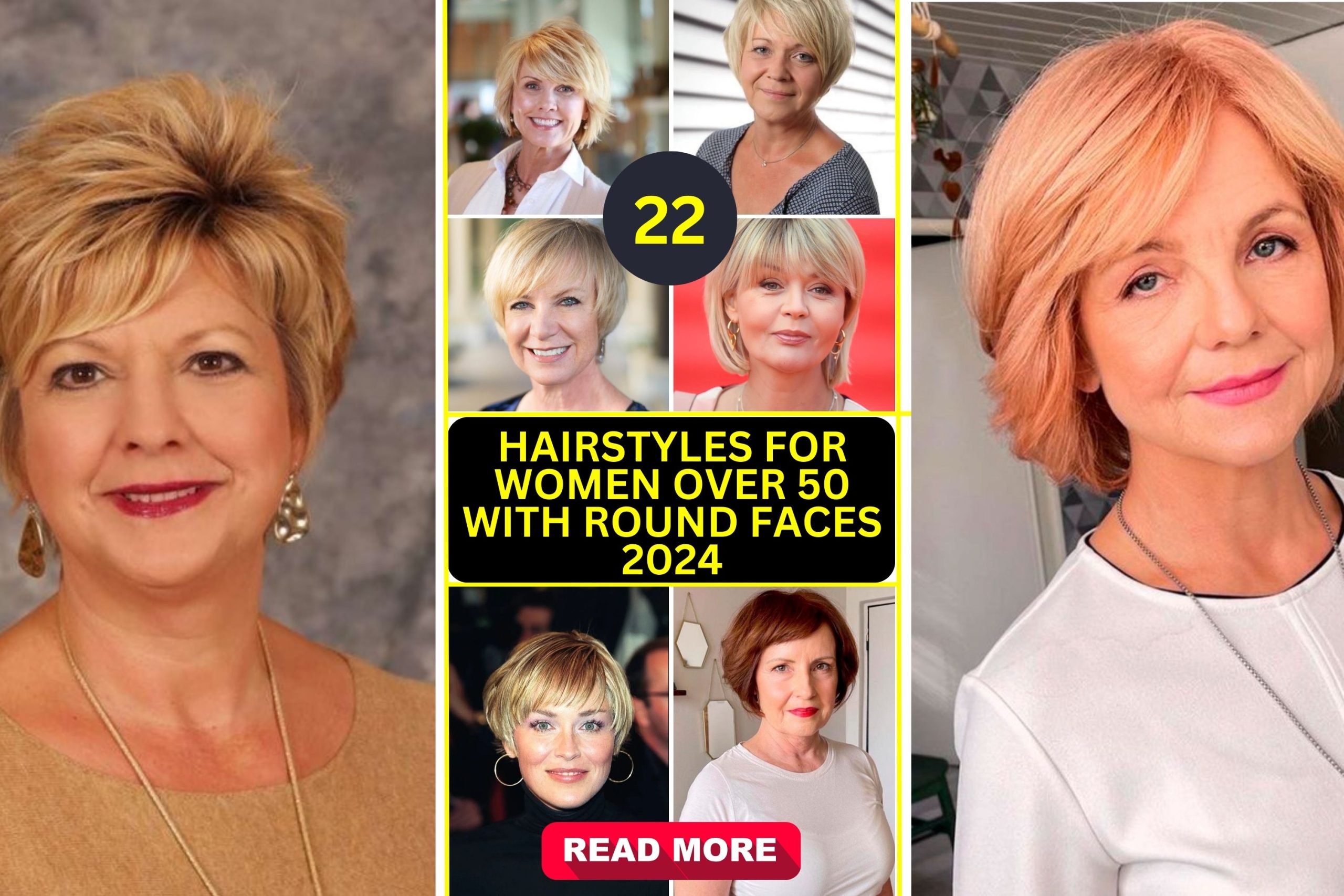 Chic 2024 Guide: 27 Hairstyles for Women Over 50 With Round Faces ...