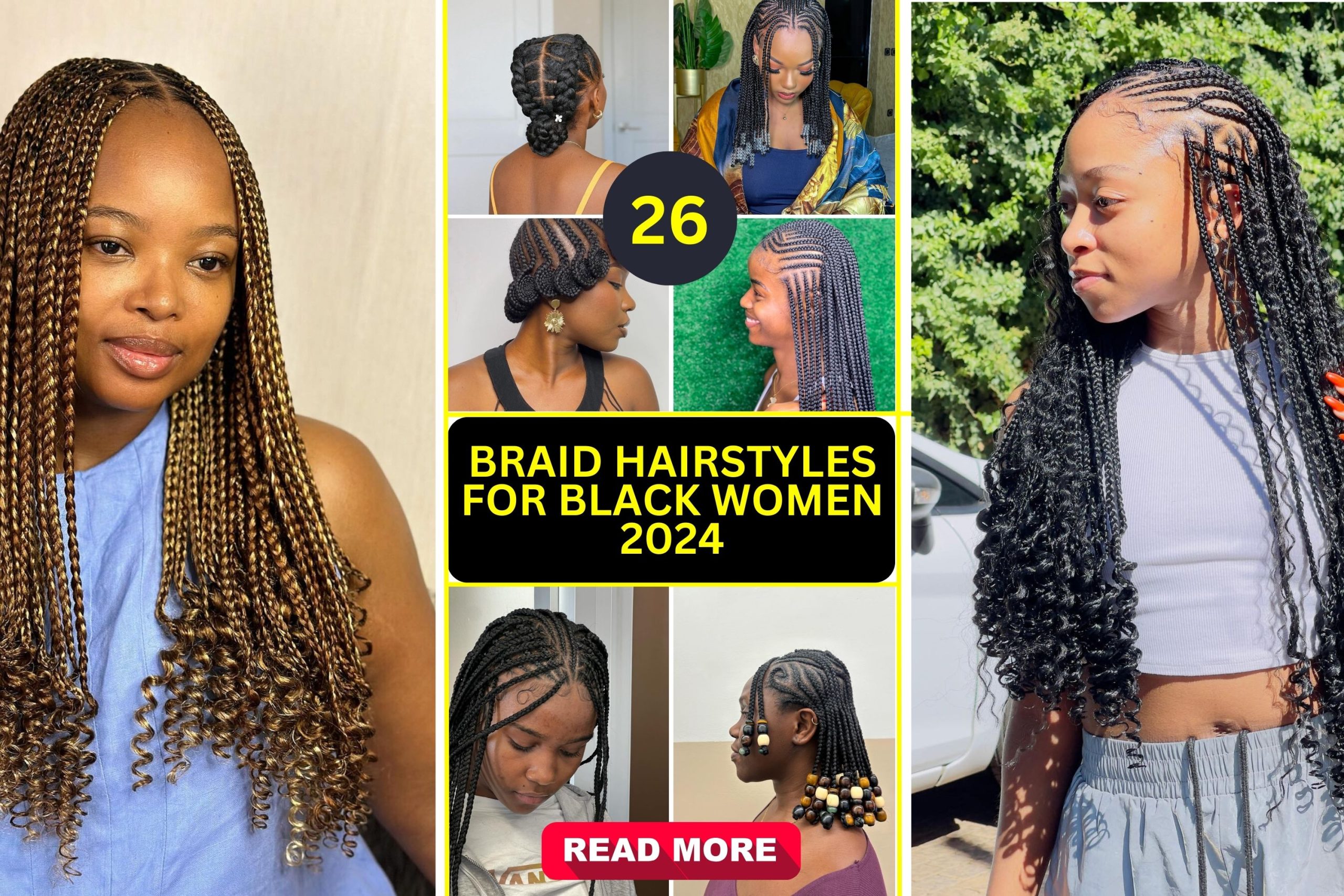 31 Trendsetting Braid Hairstyles for Black Women in 2024 - Get Inspired ...