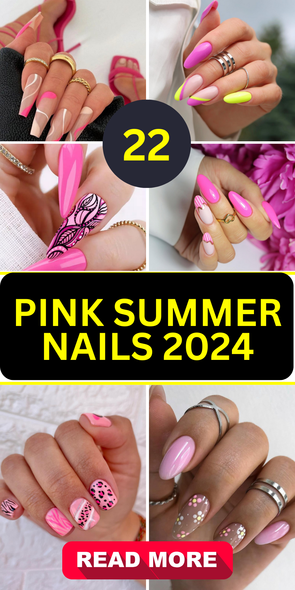 22 Pink Summer Nails 2024: Chic Trends for Stylish Seasonal Manicures ...