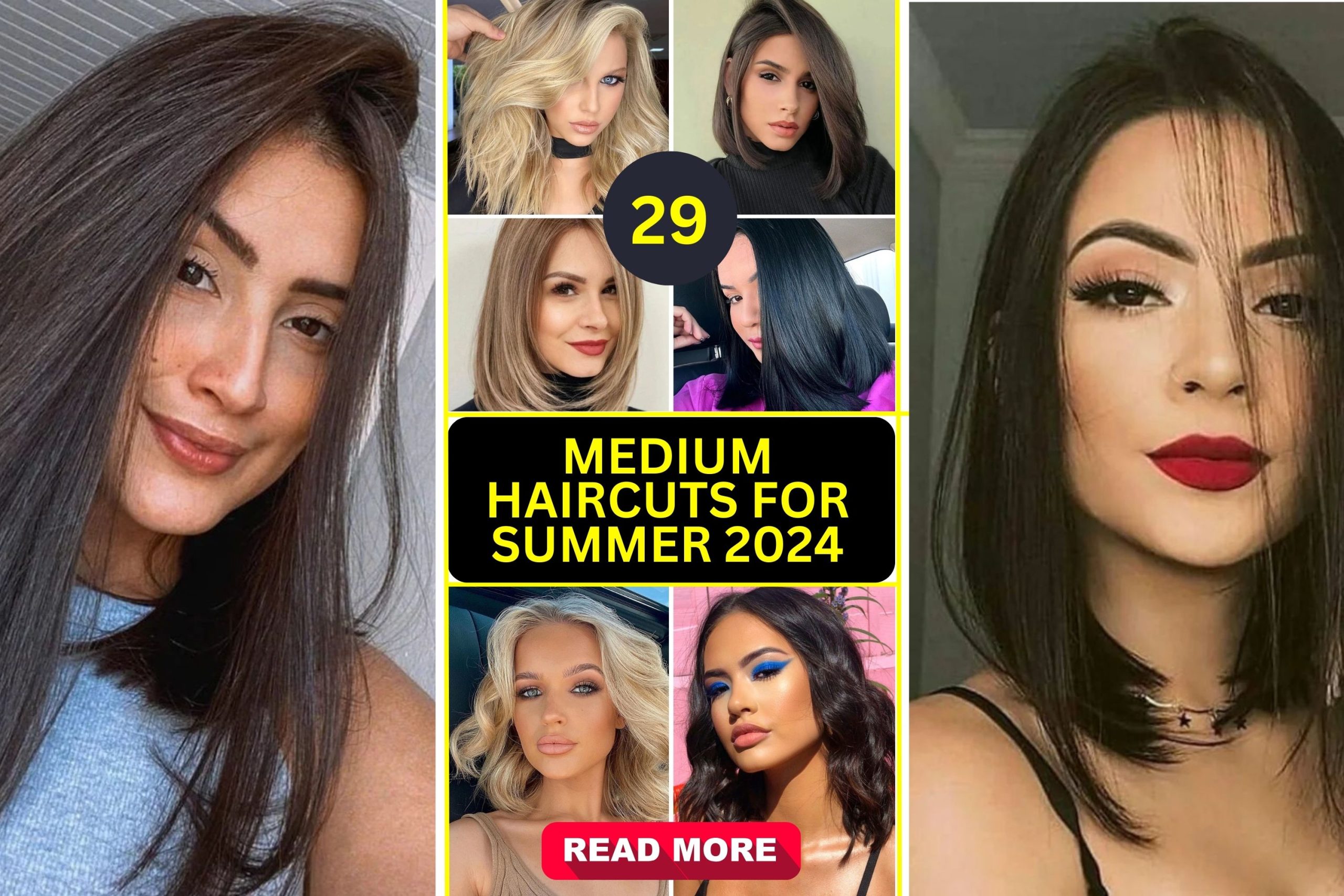 29 Trendy Medium Haircuts for Summer 2024 | Fresh Styles Guide ...