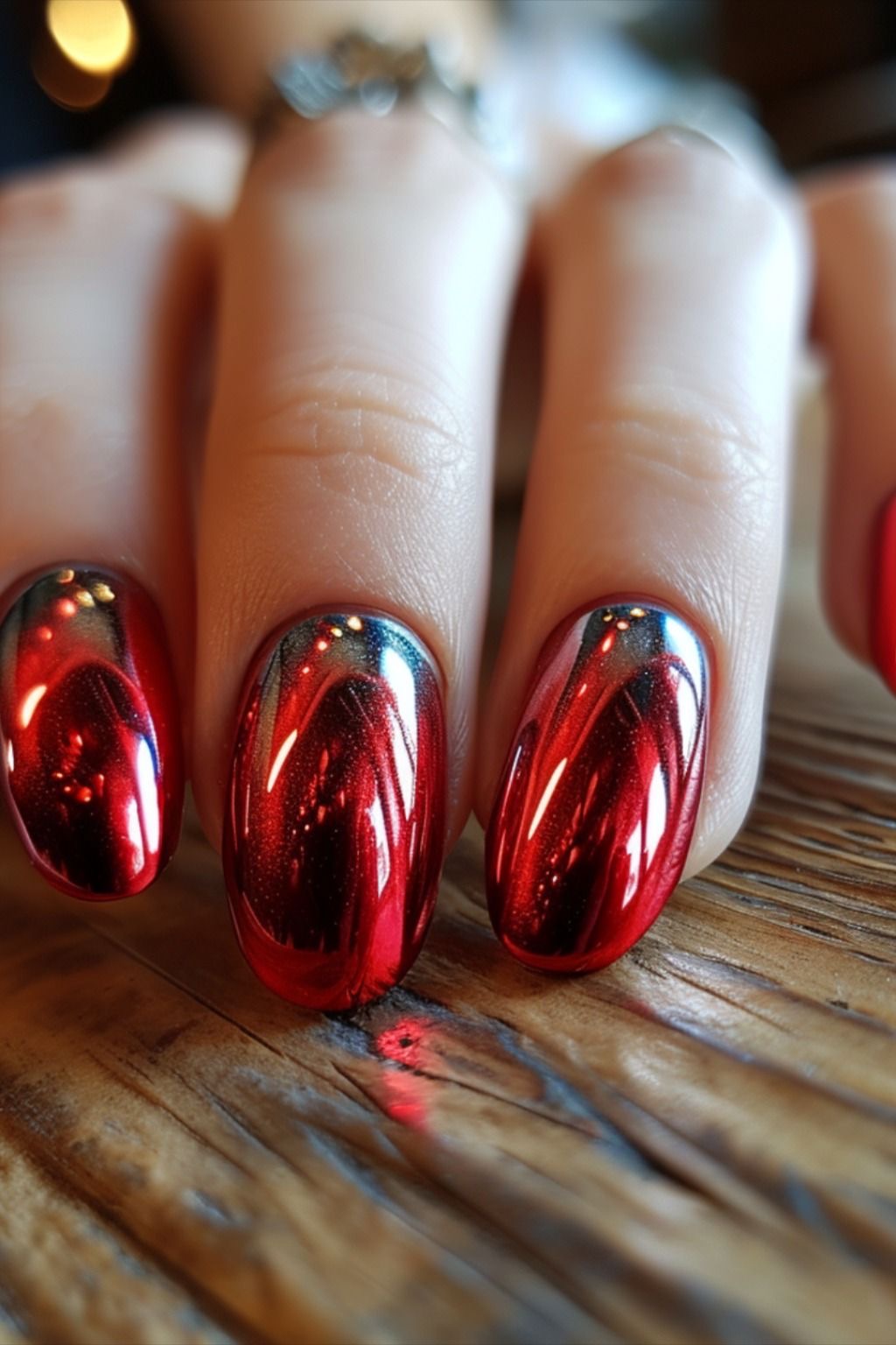 Top 27 Red Chrome Nail Styles - Dazzle with Trendy Manicures! - divagaze.com