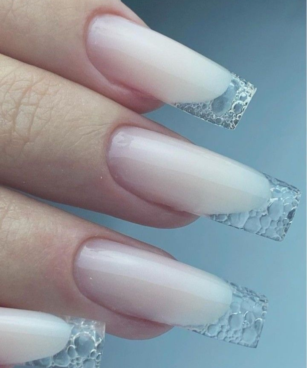 27 Acrylic Nail Designs for Your Wedding Day Elegance | Bridal Chic ...