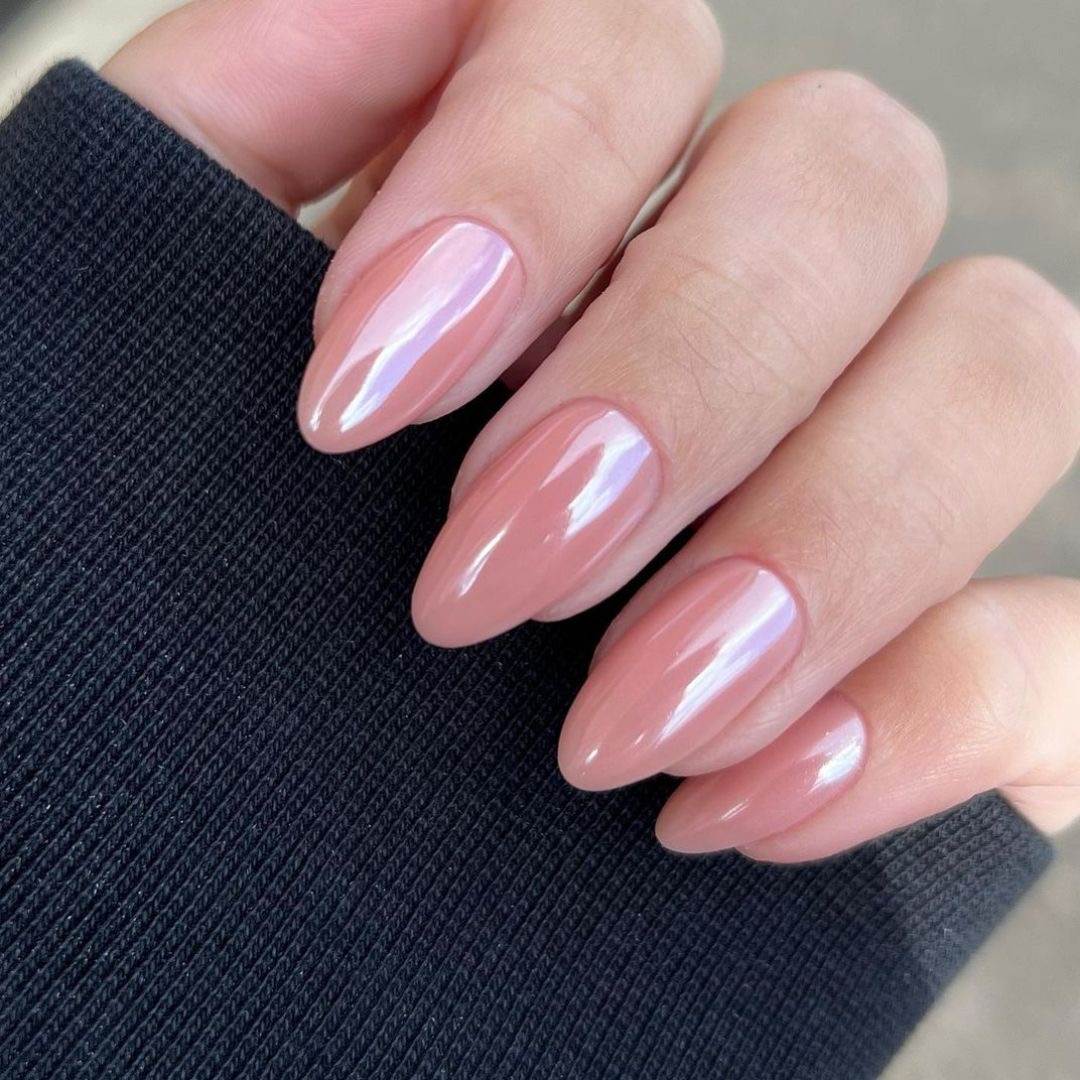 Top 39 Nude Chrome Nails 2024 – Embrace Elegance & Modern Nail Trends ...