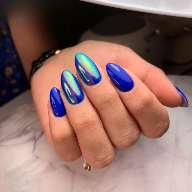 Top 26 Blue Chrome Nails: Dazzle with Trendy Shades & Designs ...