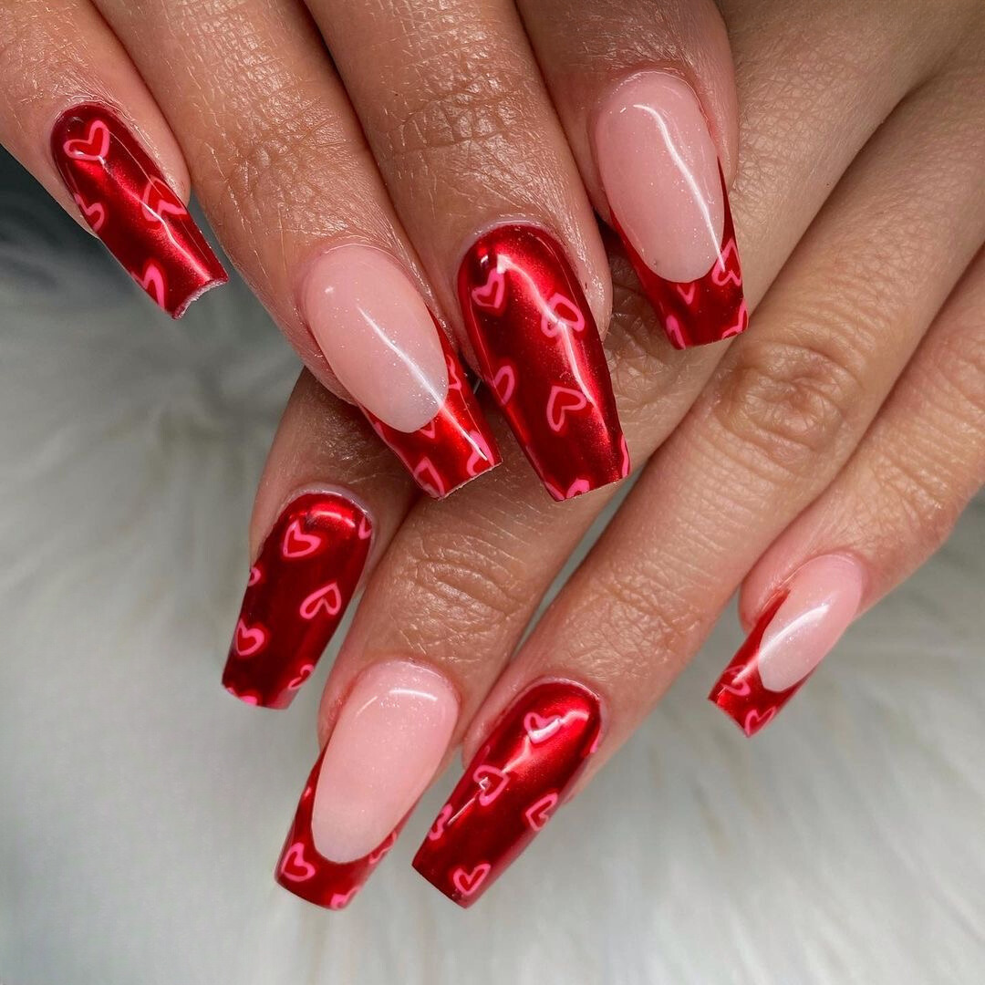 Top 27 Red Chrome Nail Styles - Dazzle with Trendy Manicures ...
