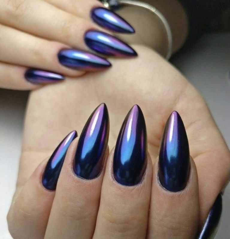 Top 26 Blue Chrome Nails: Dazzle with Trendy Shades & Designs ...