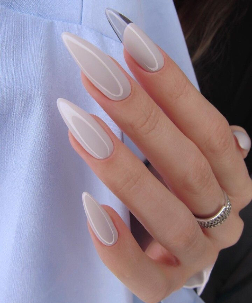 27 Acrylic Nail Designs for Your Wedding Day Elegance | Bridal Chic ...