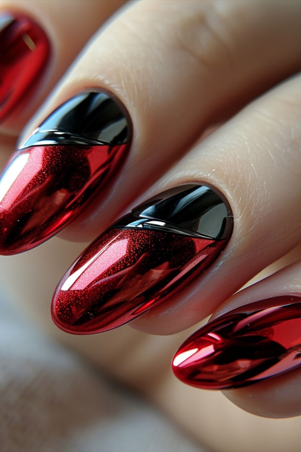 Top 27 Red Chrome Nail Styles - Dazzle with Trendy Manicures ...