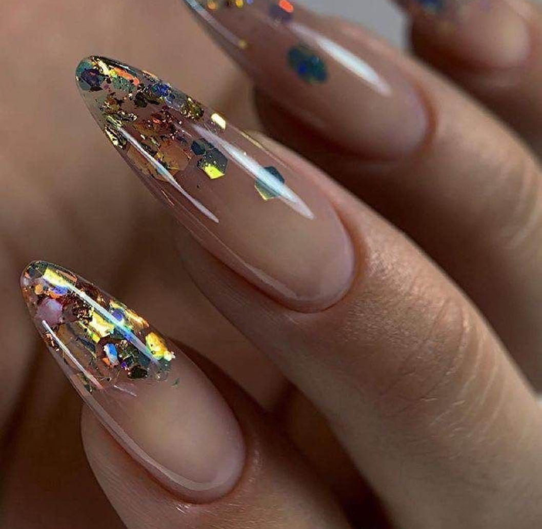 28 Dazzling Acrylic Glitter Nails to Shine in 2024 | Trendy Manicure ...