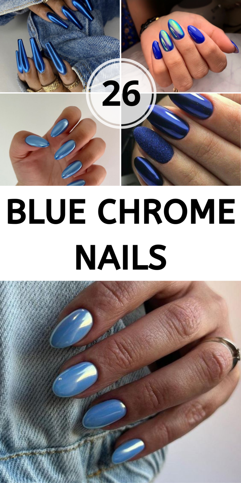 Top 26 Blue Chrome Nails: Dazzle with Trendy Shades & Designs ...