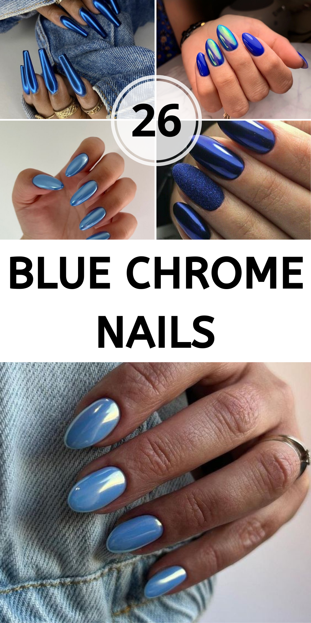 Top 26 Blue Chrome Nails: Dazzle with Trendy Shades & Designs ...