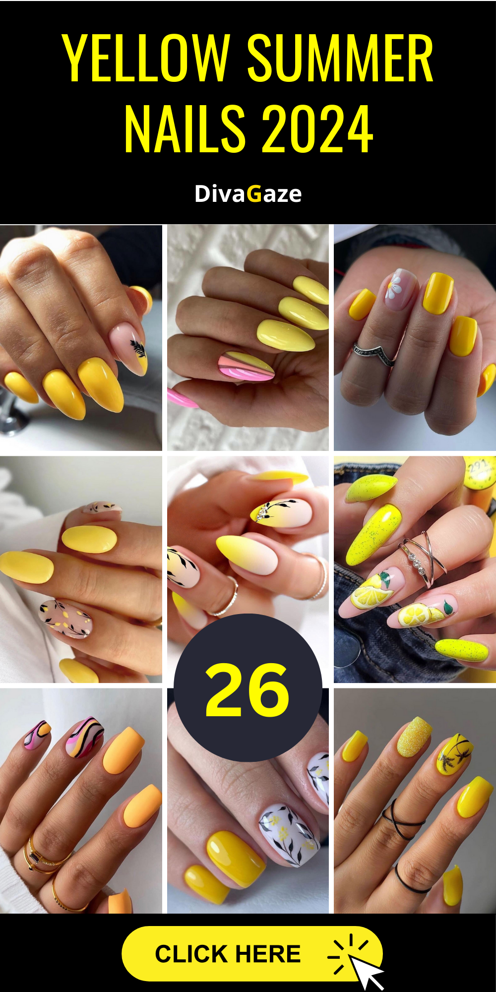 26 Trending Yellow Summer Nails 2024 Brighten Your Look