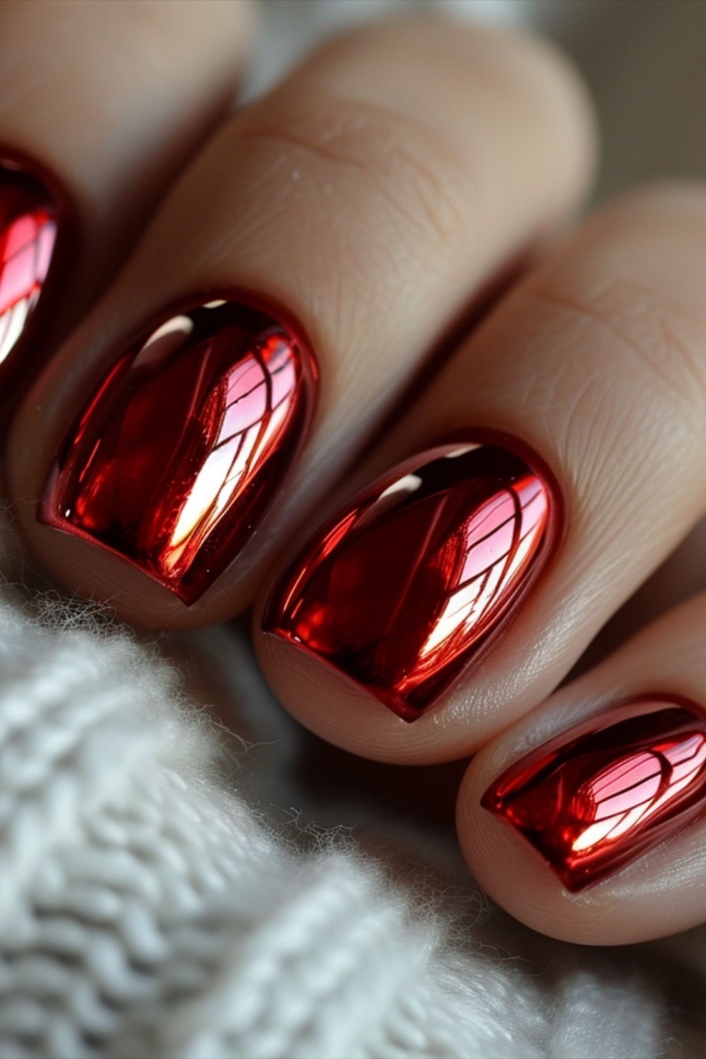 Top 27 Red Chrome Nail Styles - Dazzle with Trendy Manicures ...