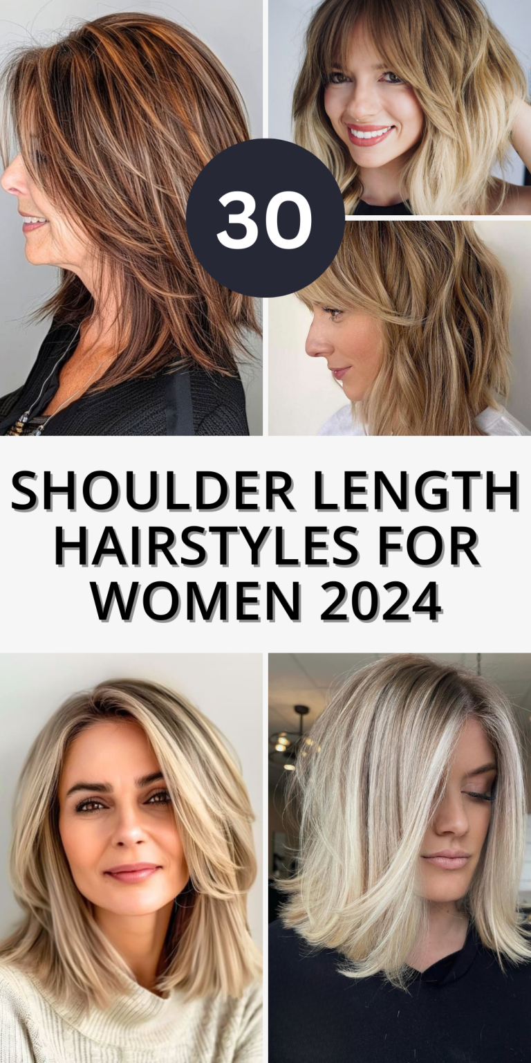 Top 30 Shoulder Length Hairstyles for Women in 2024 - Trendy Cuts ...